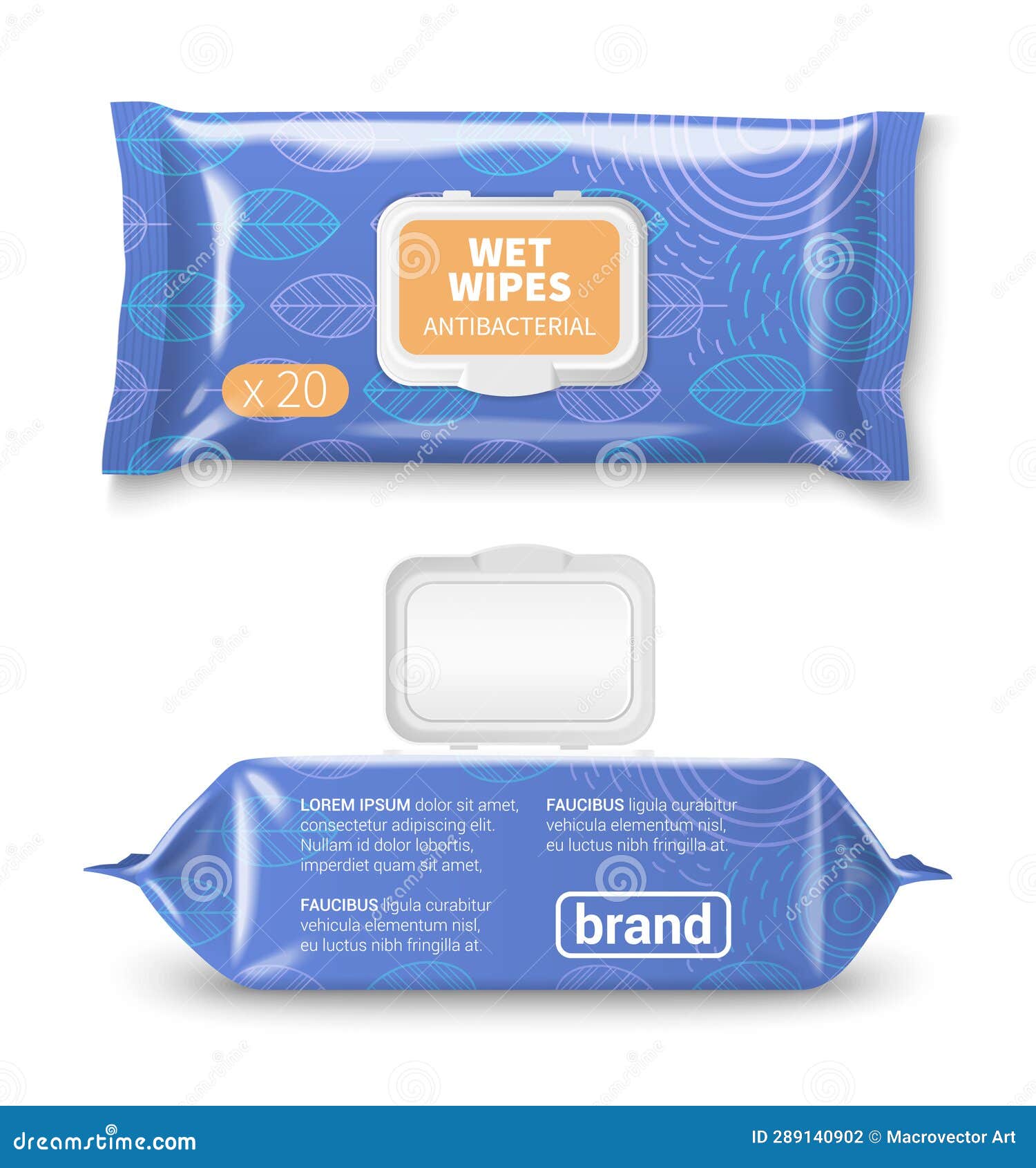 Tissue Packaging Mockup stock vector. Illustration of carton - 289140902