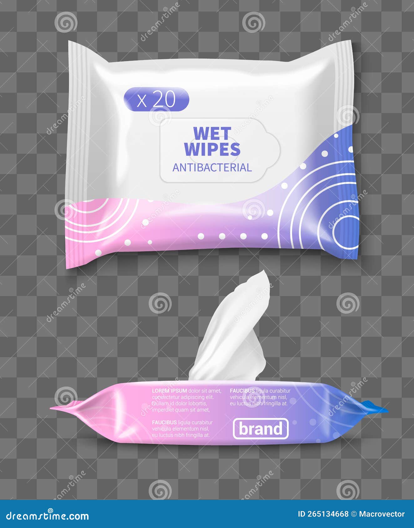 Tissue Packaging Mockup stock vector. Illustration of carton - 265134668