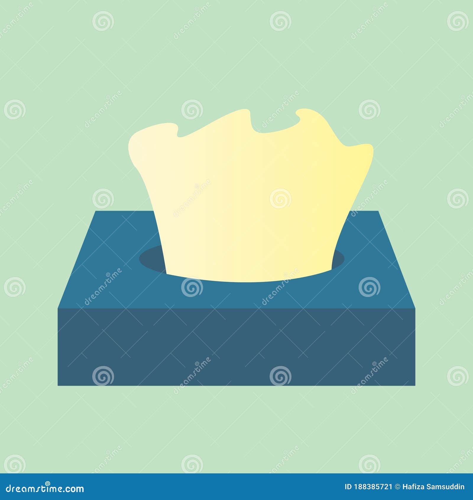 Tissue Paper Box. Vector Illustration Decorative Design Stock Vector ...