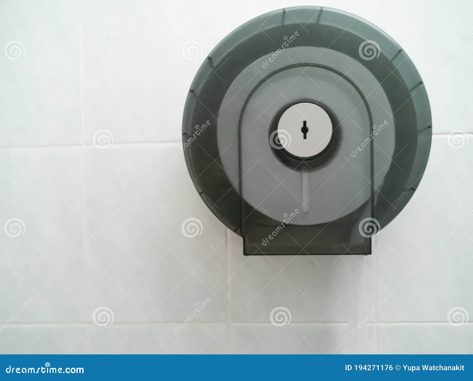 Tissue Paper Roll Grey Box in Toilet Room Stock Photo - Image of ...