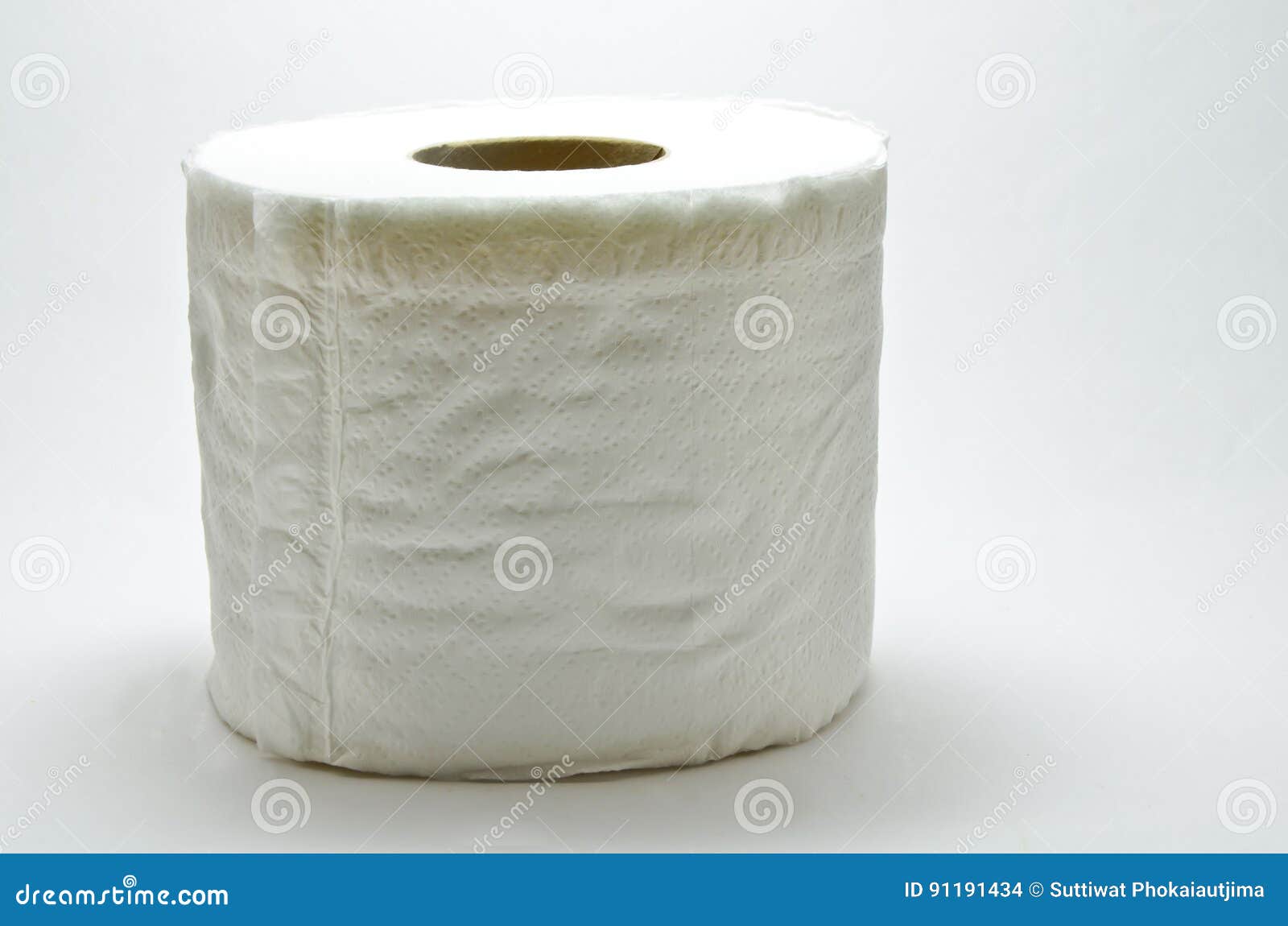 Tissue paper roll stock photo. Image of restroom, perforated - 91191434