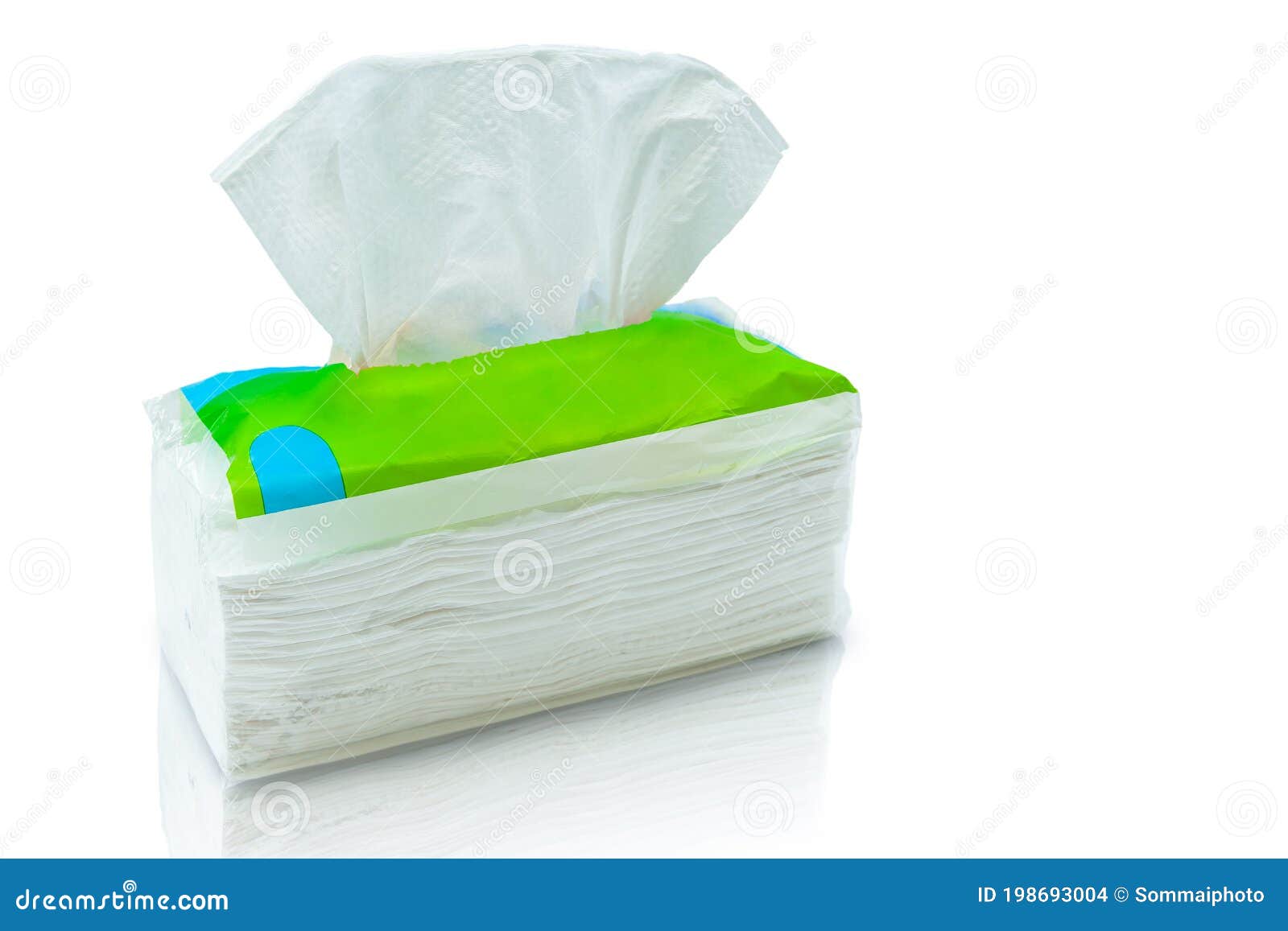 Tissue Paper Wrapped in Plastic Stock Photo - Image of inside, empty ...