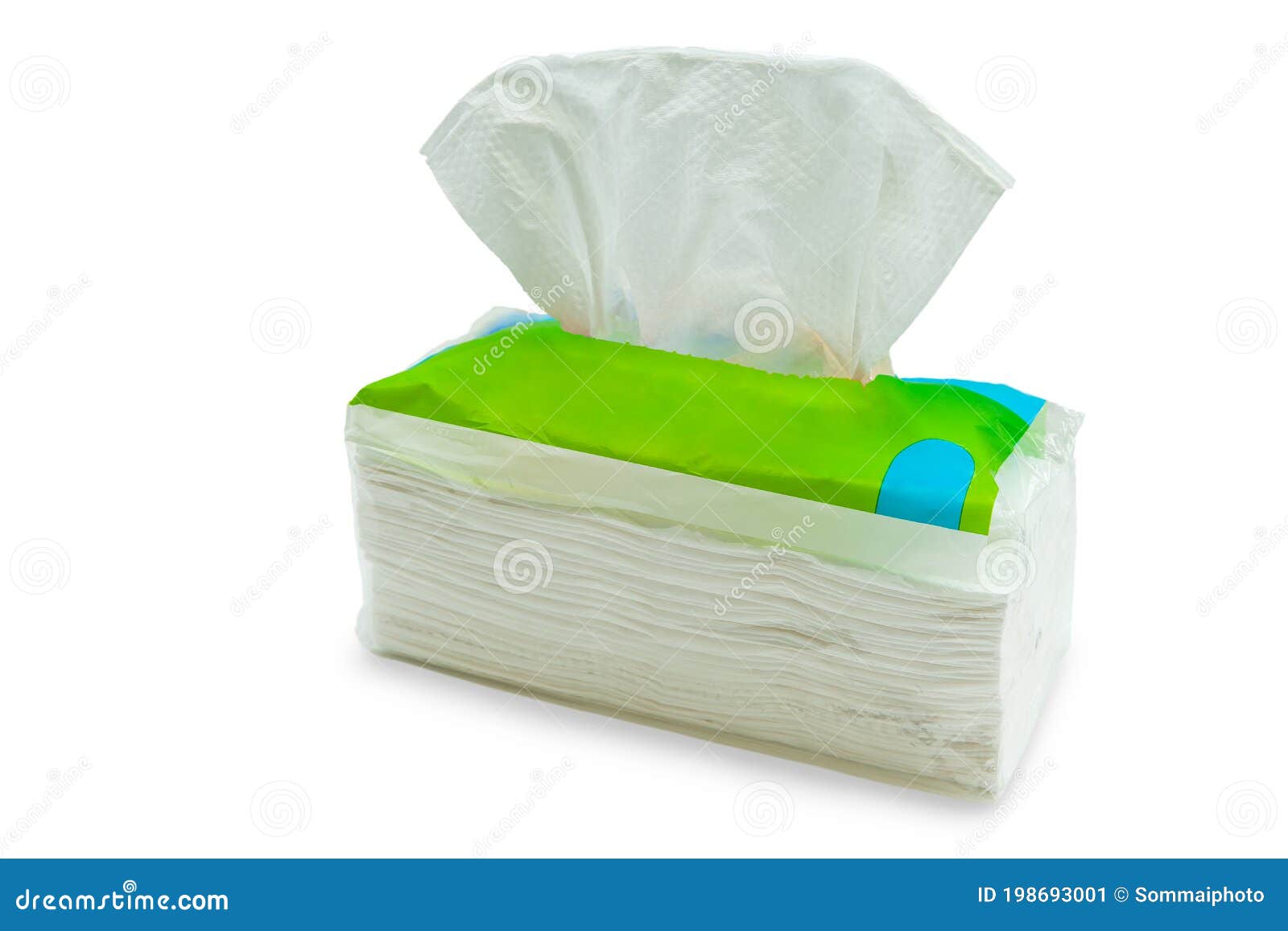 Tissue Paper Wrapped in Plastic Stock Image - Image of household ...