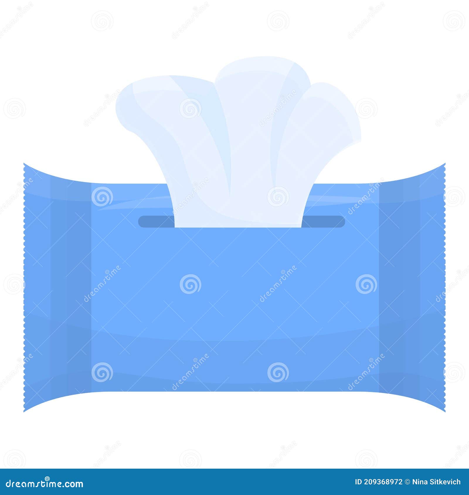 Tissue Plastic Pack Icon, Cartoon Style Stock Vector - Illustration of ...