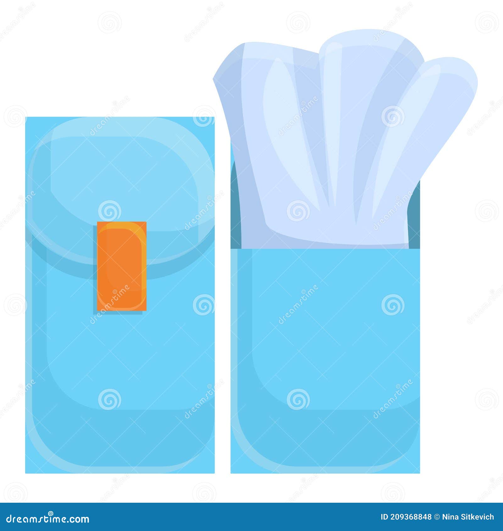 Tissue Poket Icon, Cartoon Style Stock Vector - Illustration of icon ...