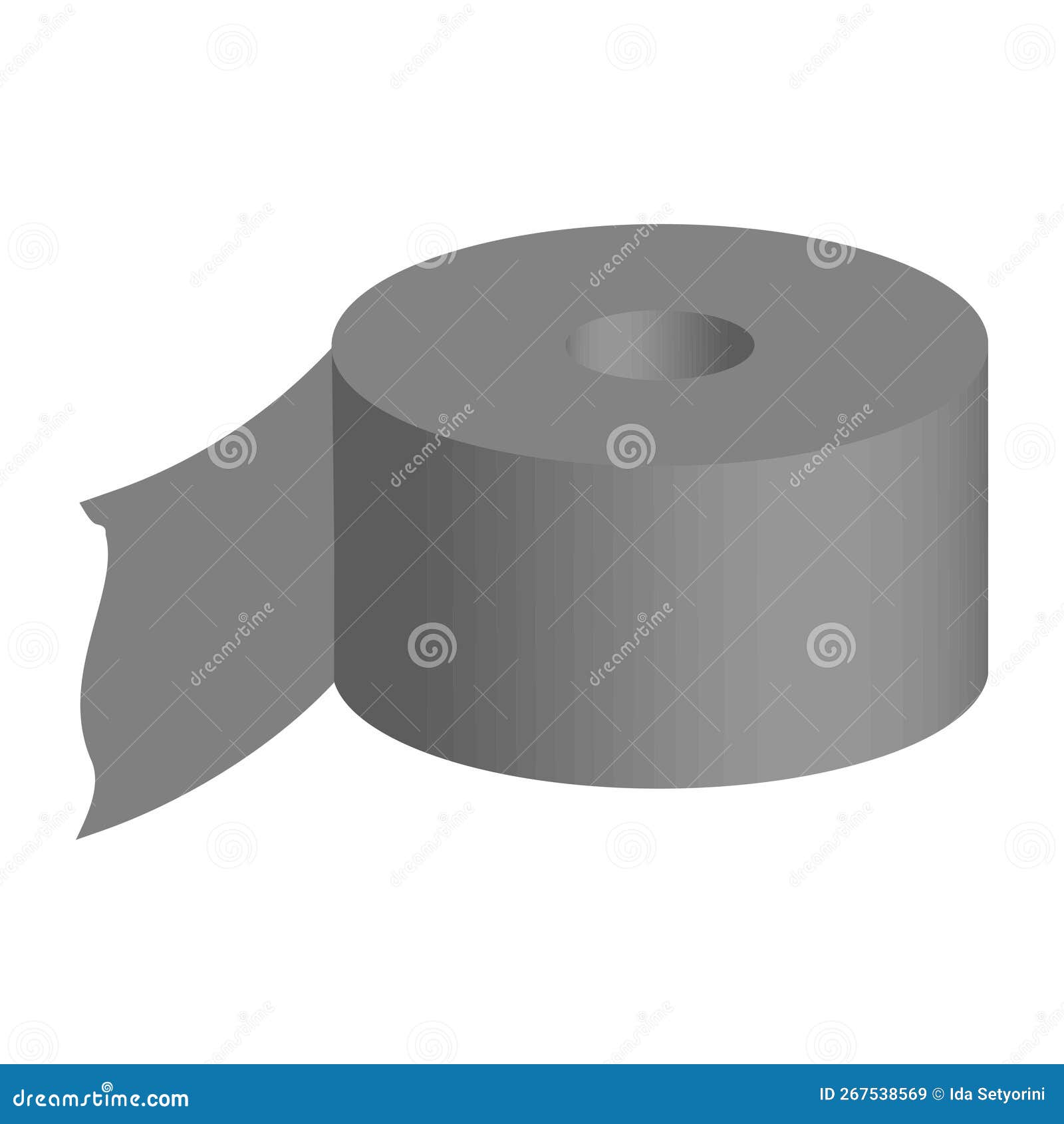 Tissue roll icon stock illustration. Illustration of bath - 267538569