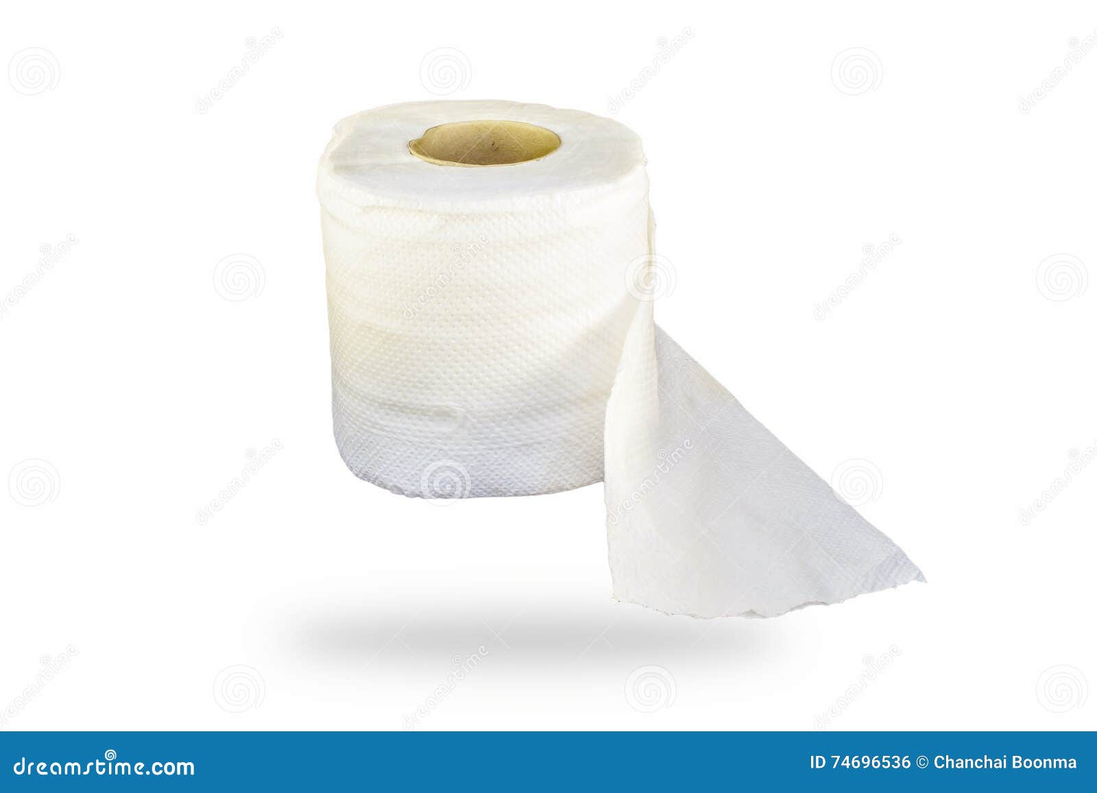 Tissue roll stock photo. Image of bathroom, single, paper - 74696536