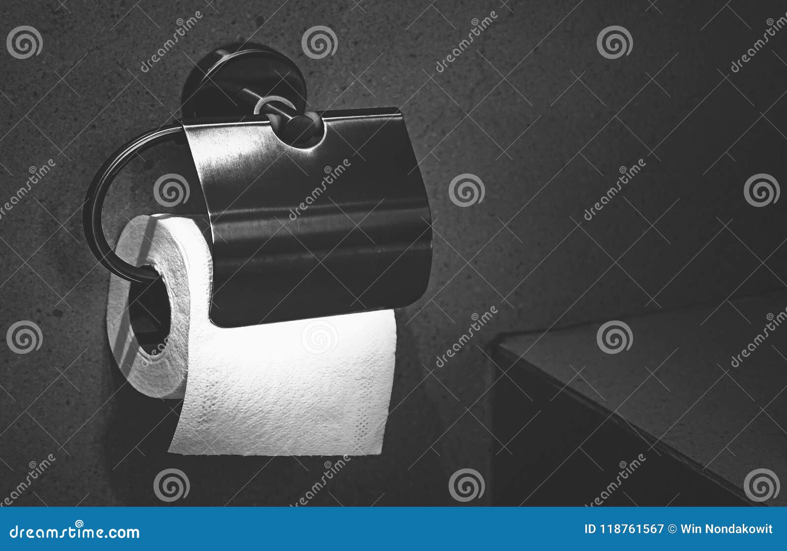 Tissue Roll in the Restroom Stock Image - Image of bathroom, hygiene ...