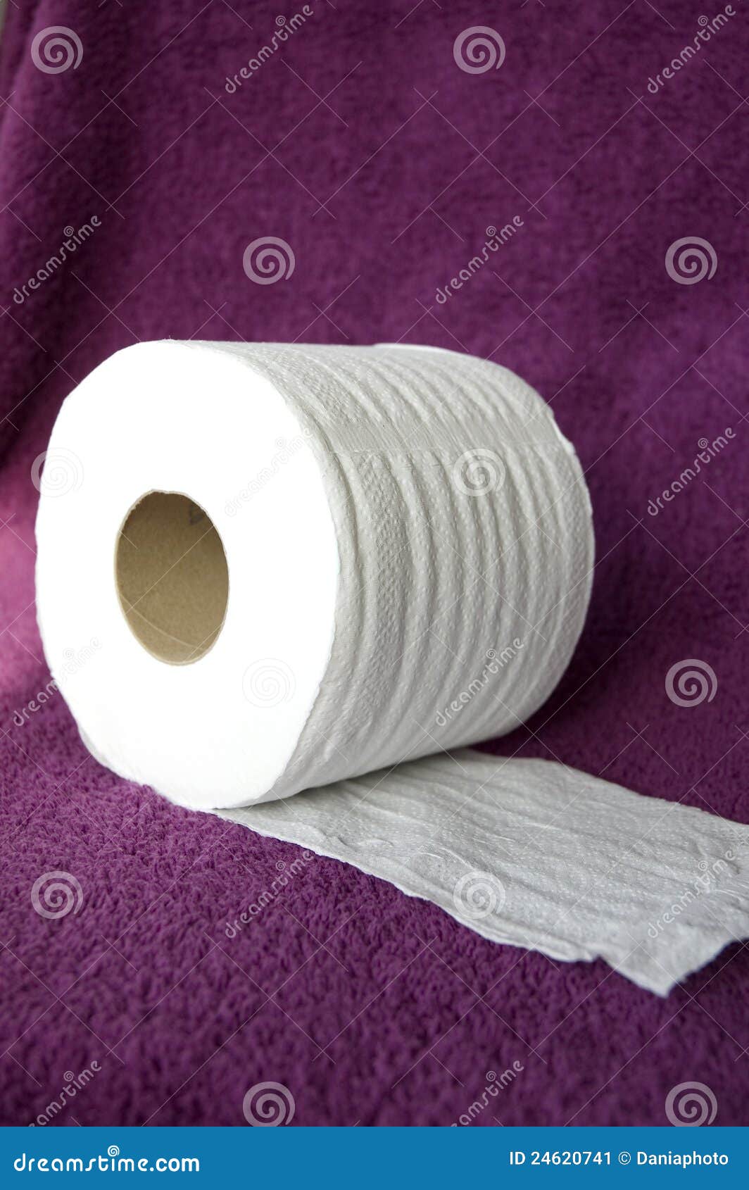 Tissue roll on towel stock image. Image of tissue, tube - 24620741
