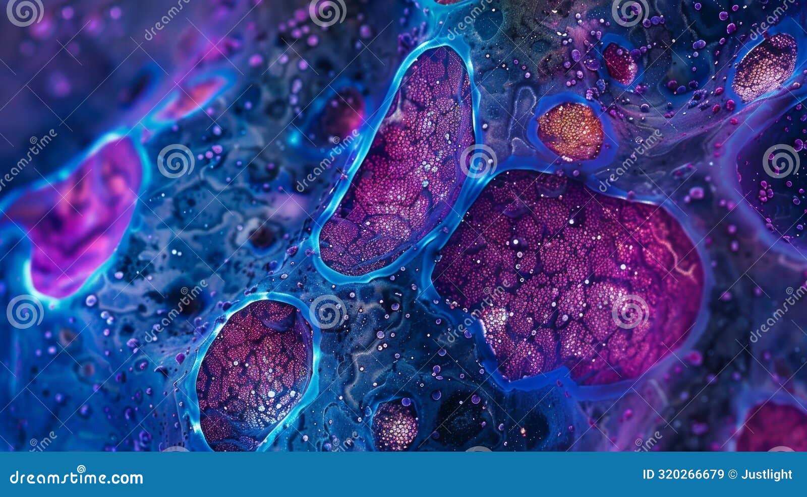 A Tissue Sample Under a Light Microscope Exhibiting Abnormal Cell Death ...