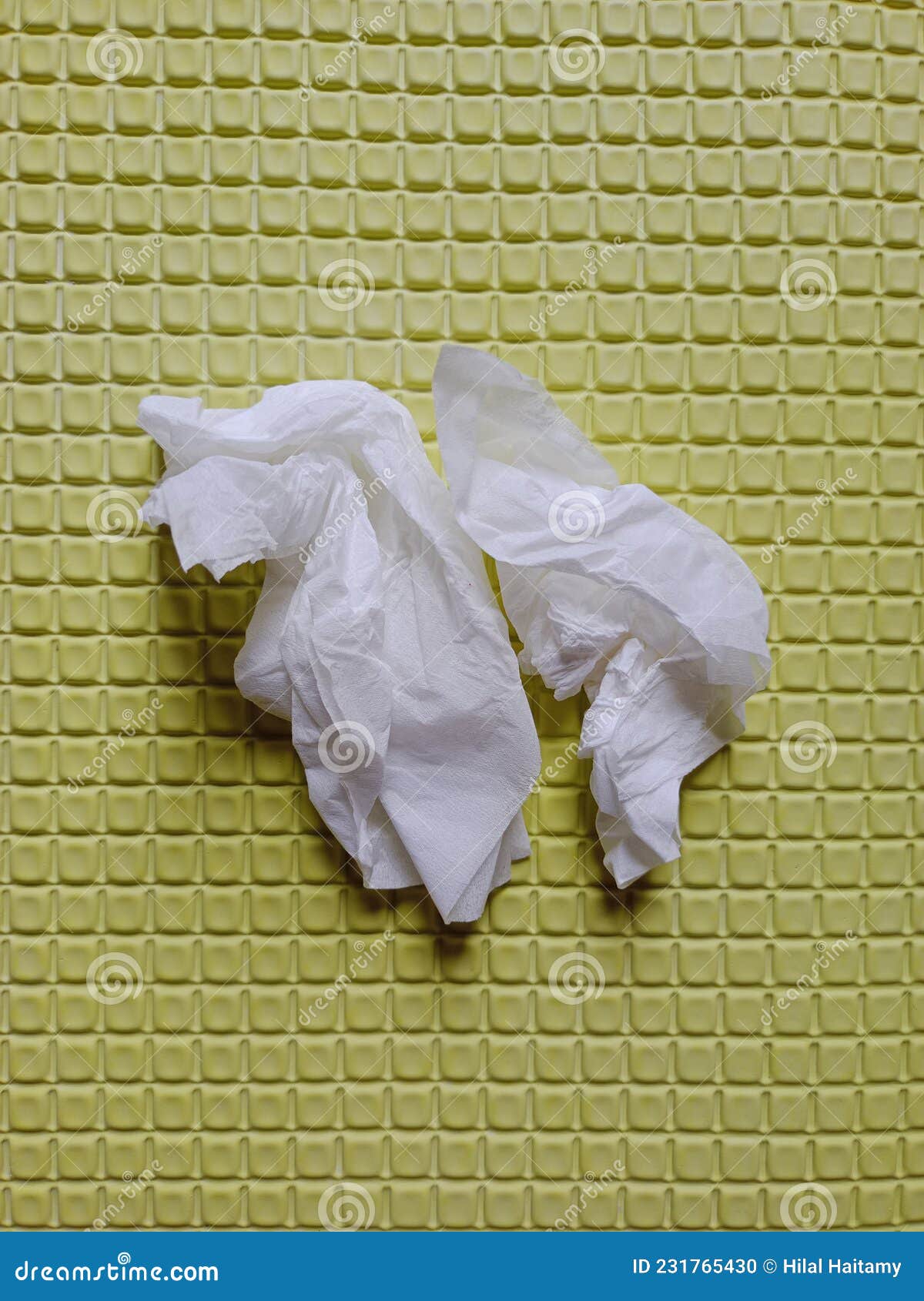 Tissue after Use, Sick with Flu or Used Stock Photo - Image of white ...