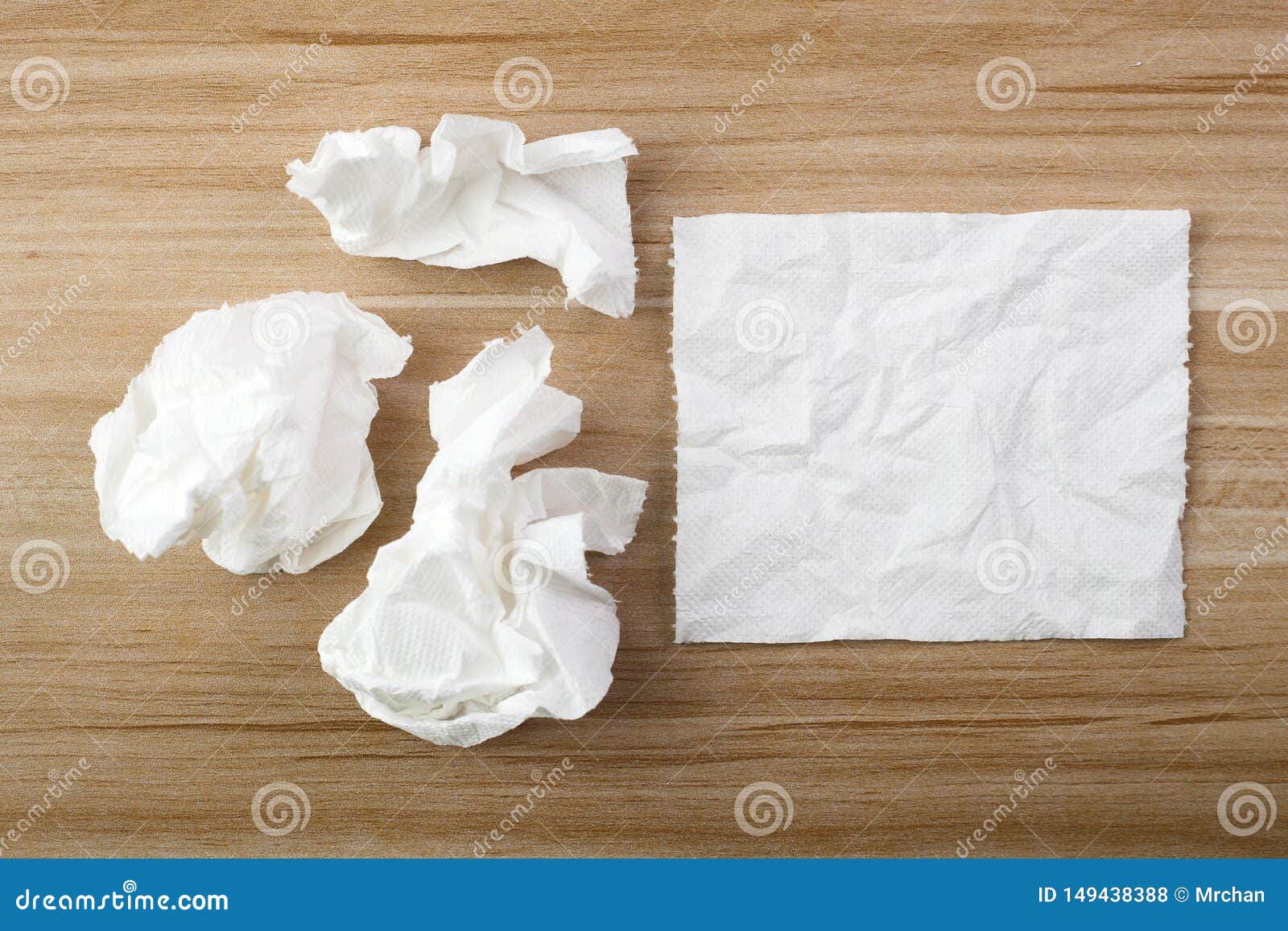 Tissue on the Wooden Table stock photo. Image of cold - 149438388