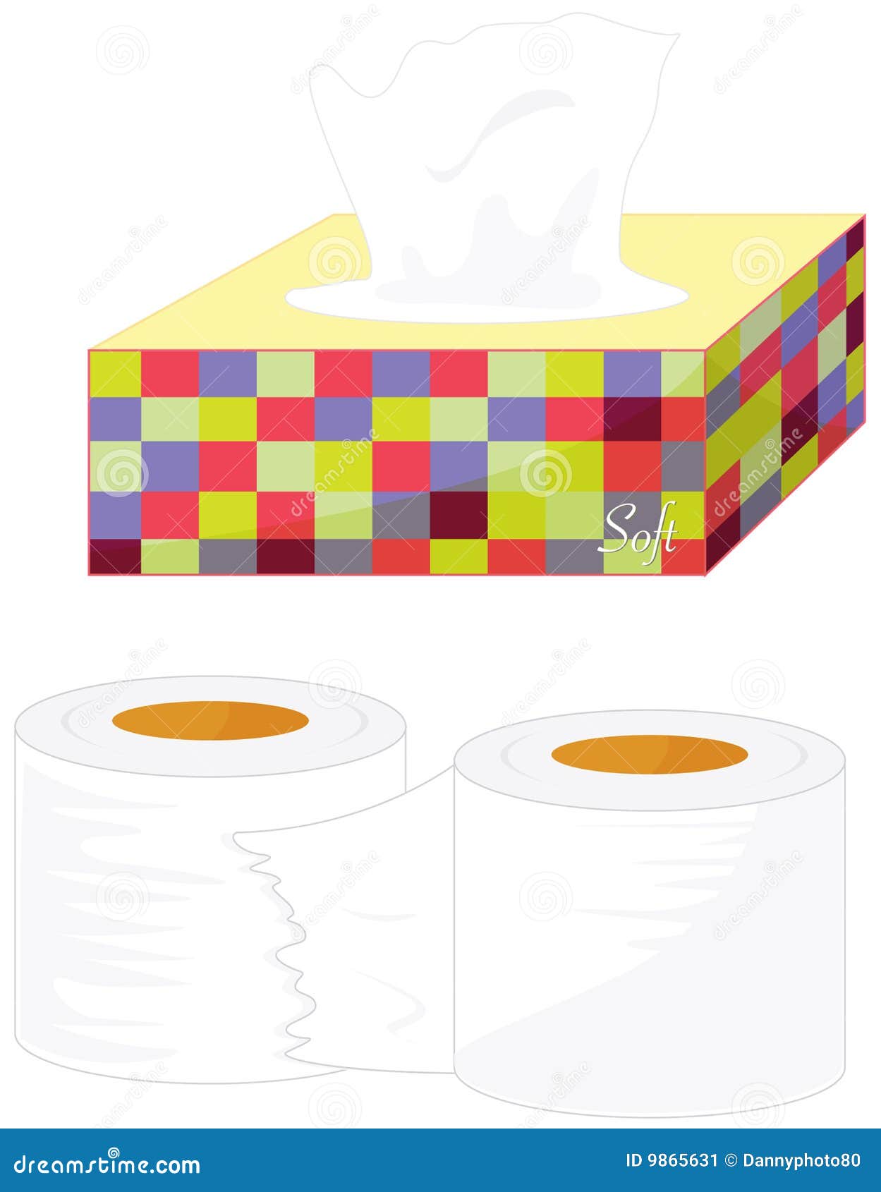 Tissues stock vector. Illustration of space, green, sketch - 9865631