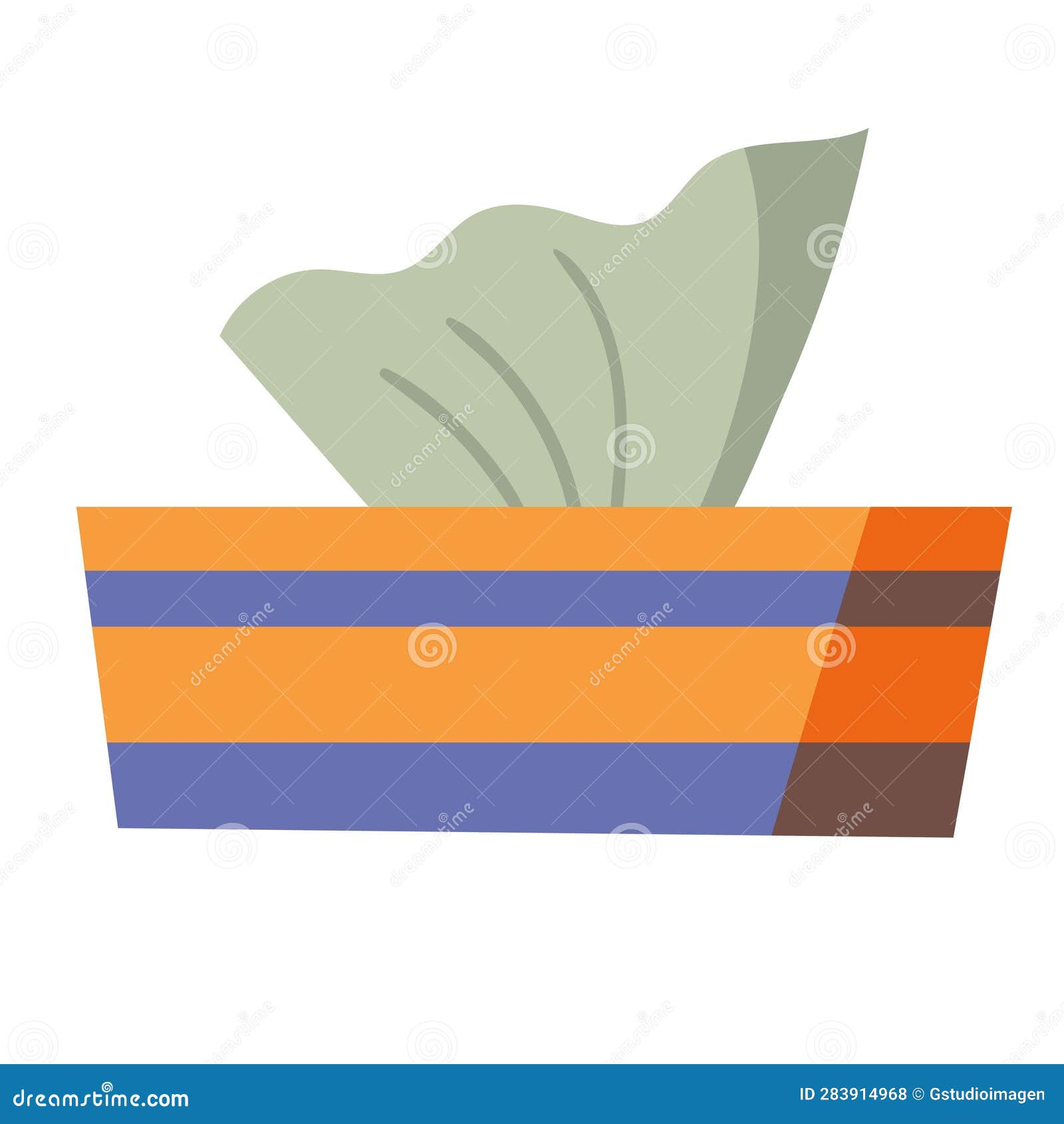 Tissues box pack stock vector. Illustration of towel - 283914968