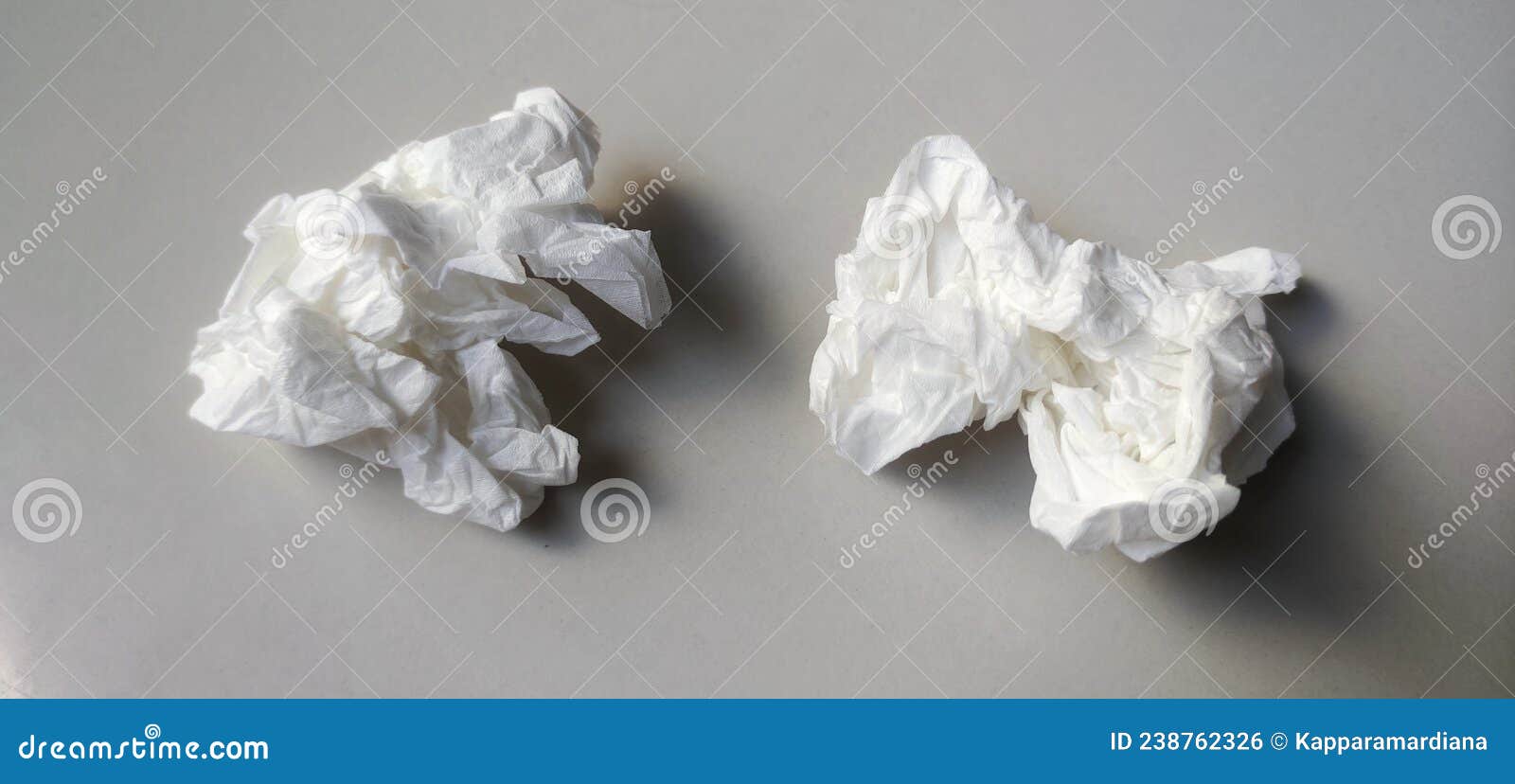 Tissues that Have Been Thrown Away Stock Photo - Image of gown, floor ...