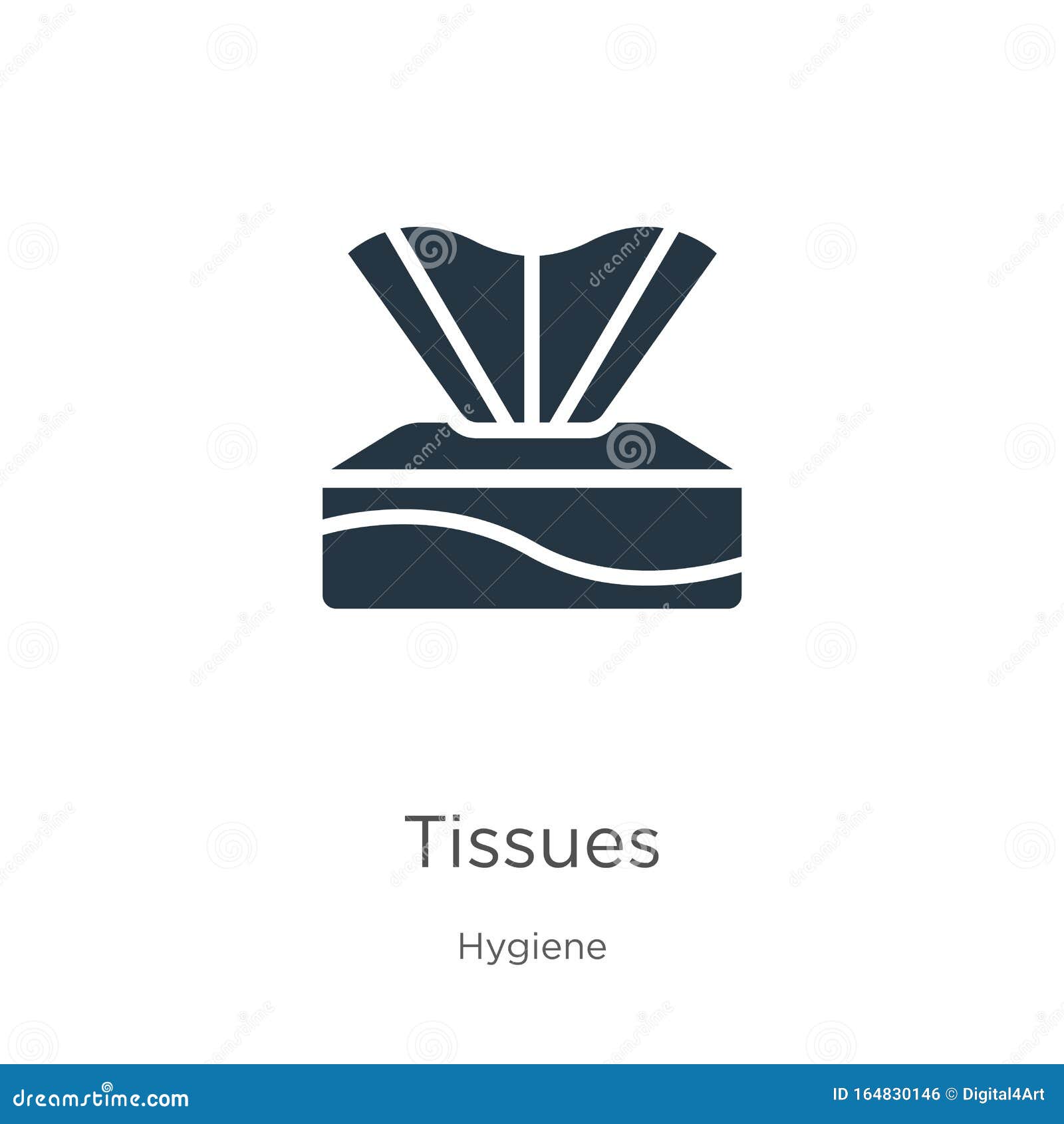 Tissues Icon Vector. Trendy Flat Tissues Icon from Hygiene Collection ...