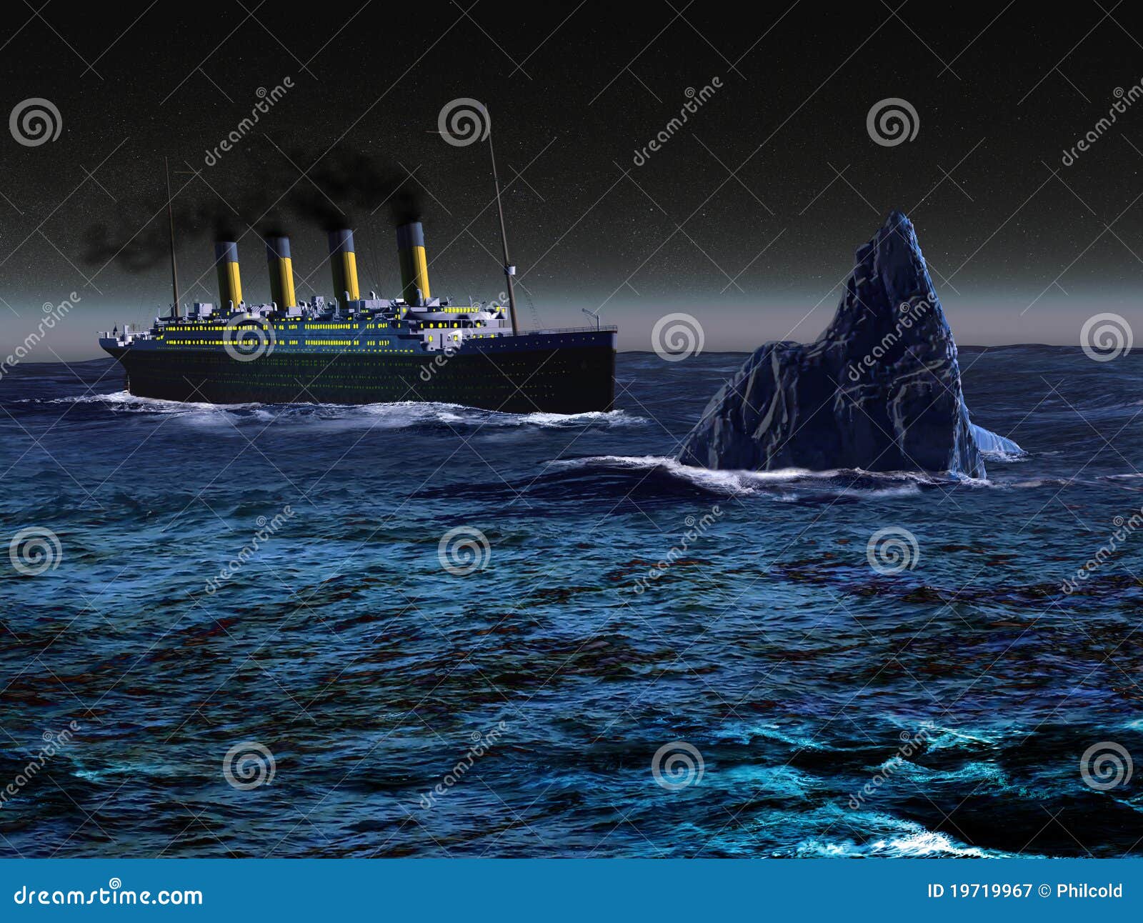 Titánico stock de ilustración. Ilustración de motor, norte - 19719967