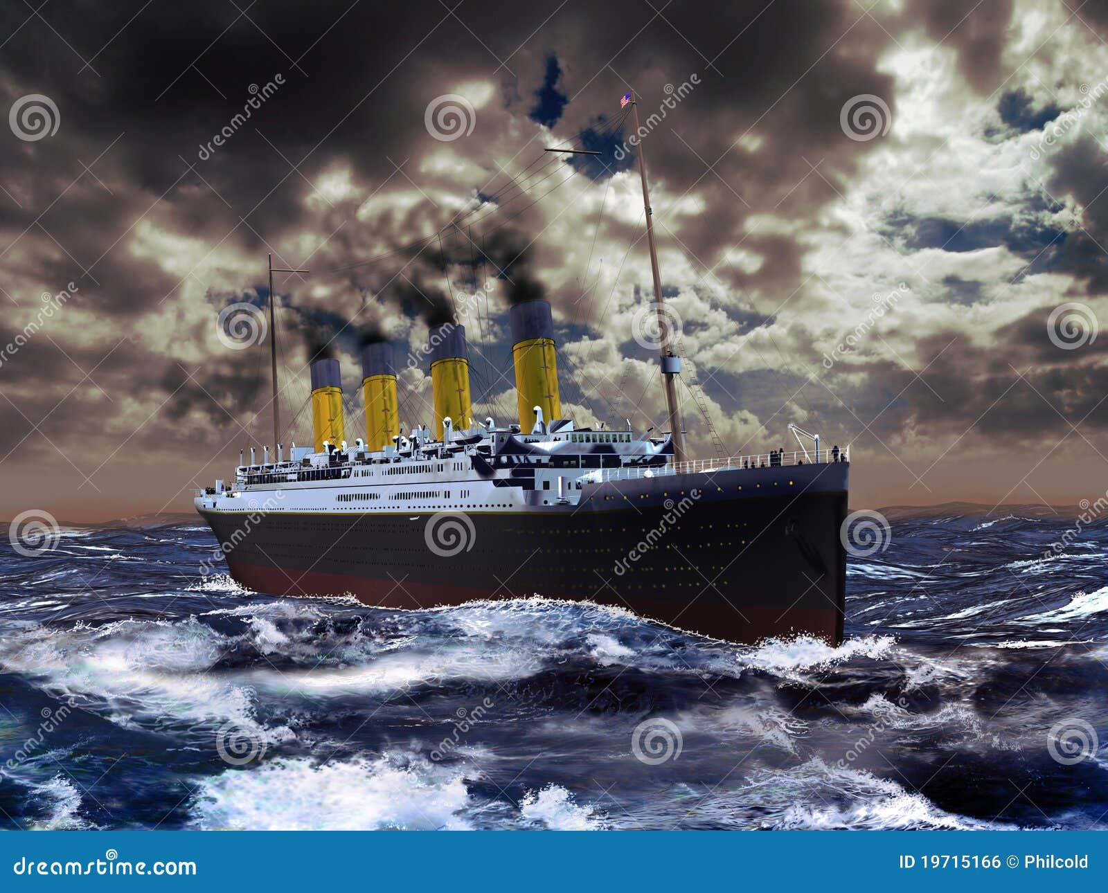 Titanico illustrazione di stock. Illustrazione di bordo - 19715166