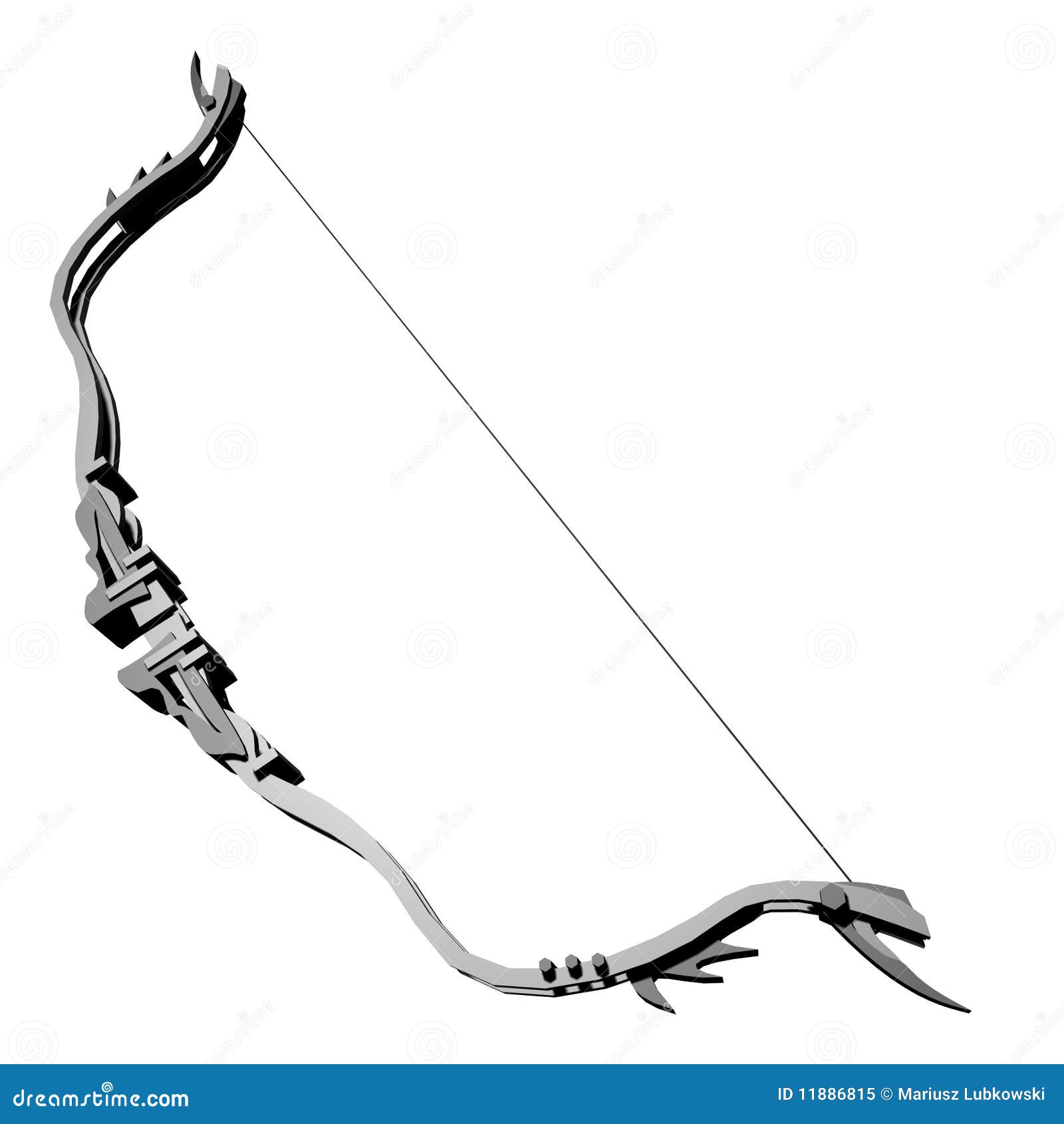 Titanium bow stock illustration. Illustration of isolated - 11886815