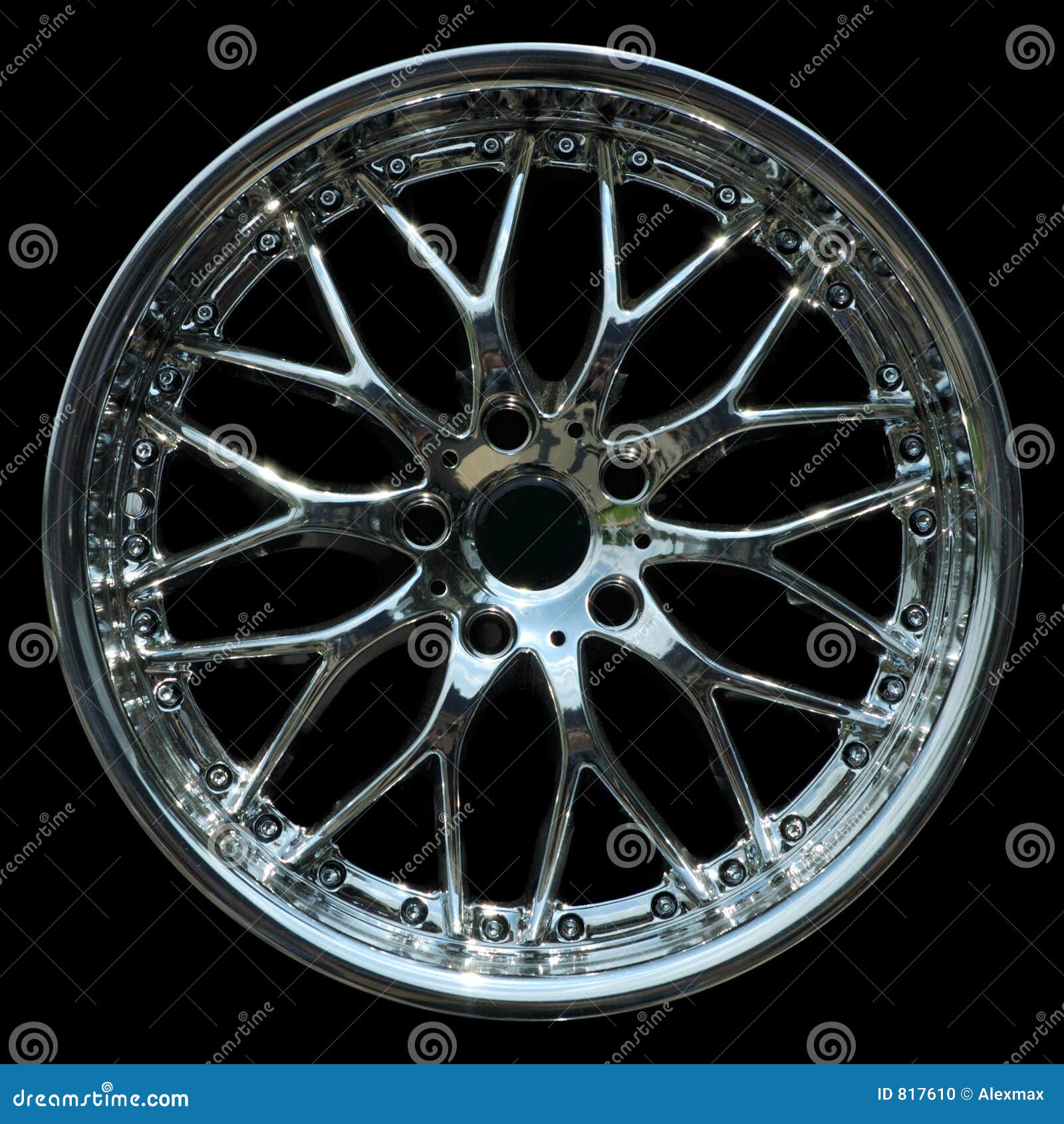 Titanium Crhome Car Rim Texture Isolated Stock Photo - Image of ...