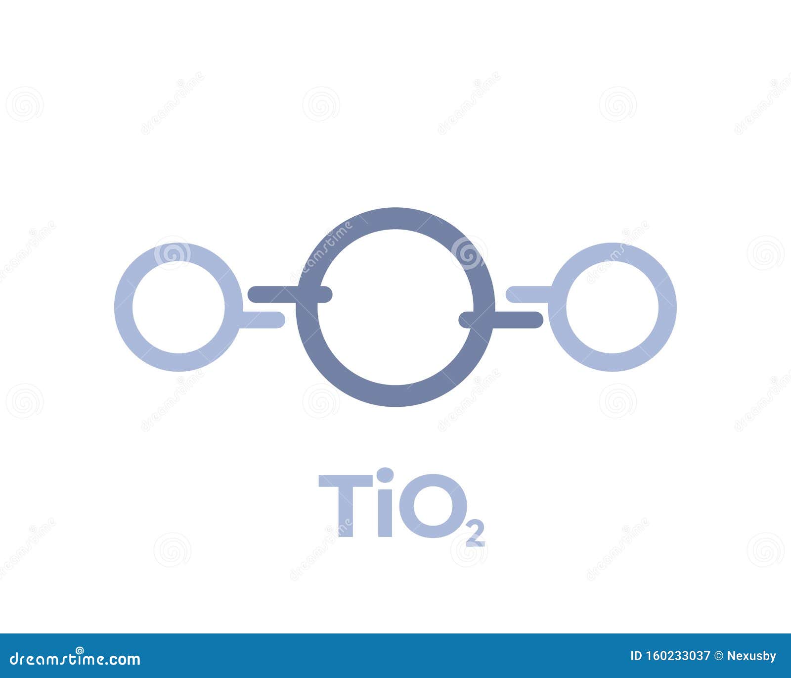 Titanium Dioxide TiO2 Nanoparticles Stock Illustration | CartoonDealer ...