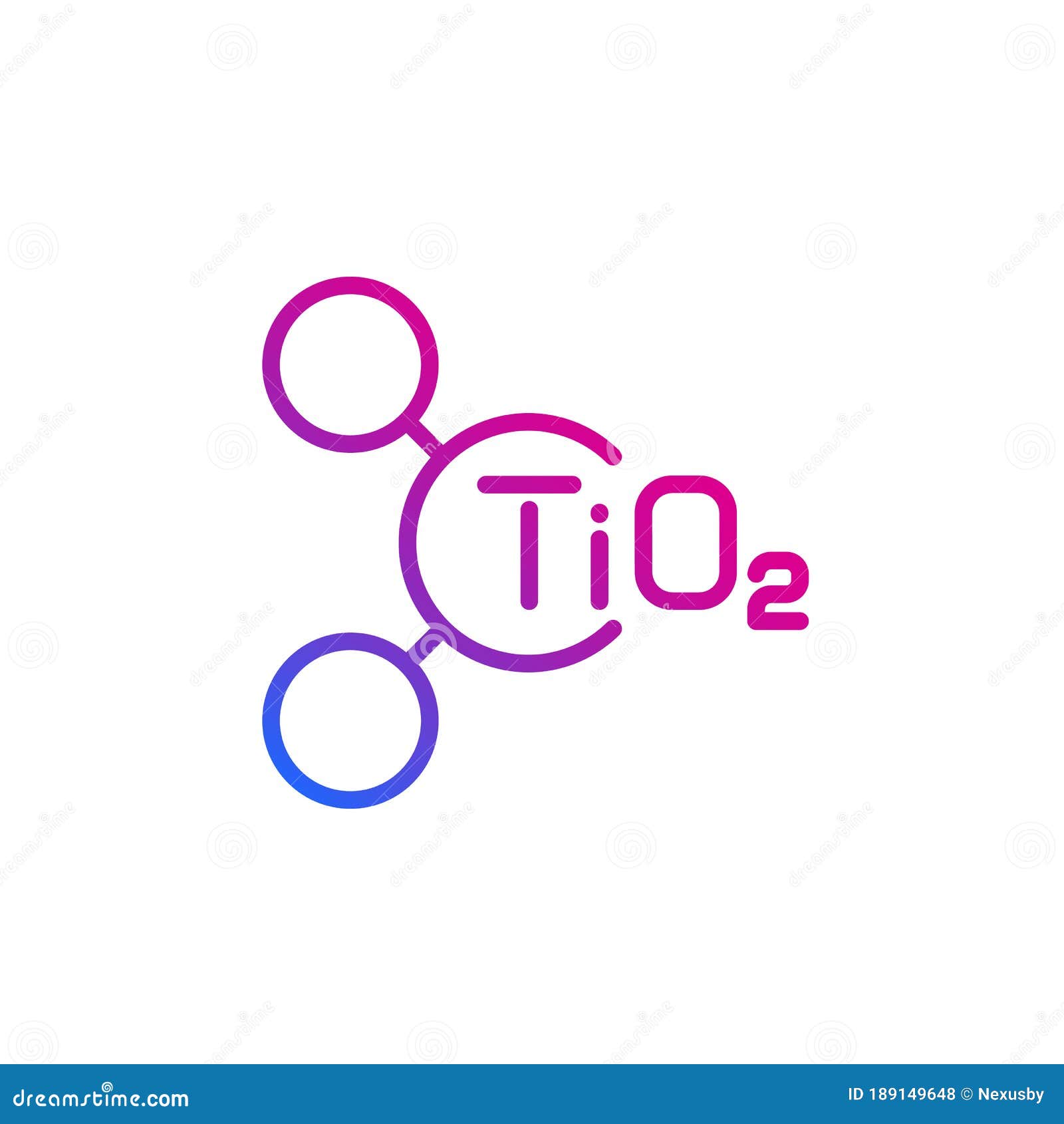 Titanium Dioxide TiO2 Nanoparticles Stock Illustration | CartoonDealer ...