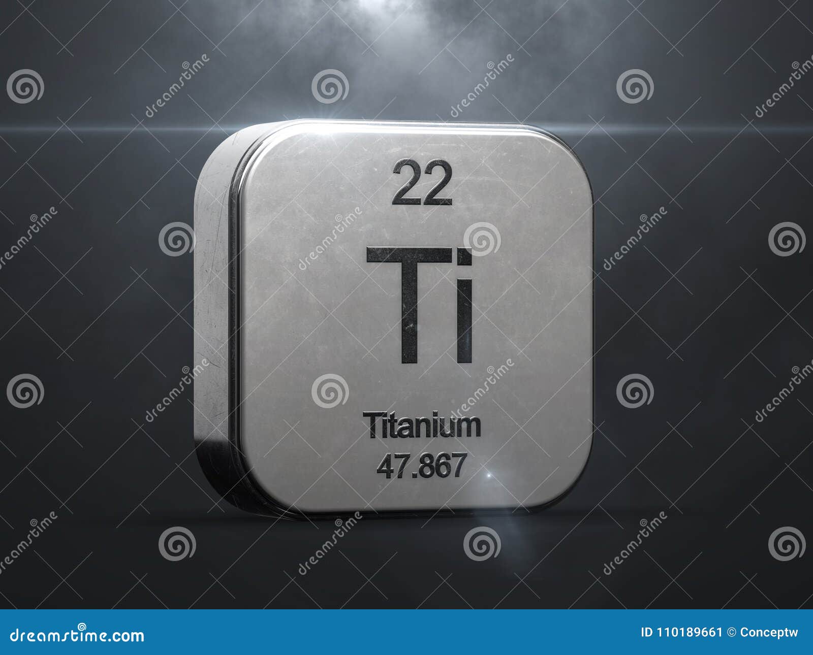 Titanium Element from the Periodic Table Stock Illustration ...