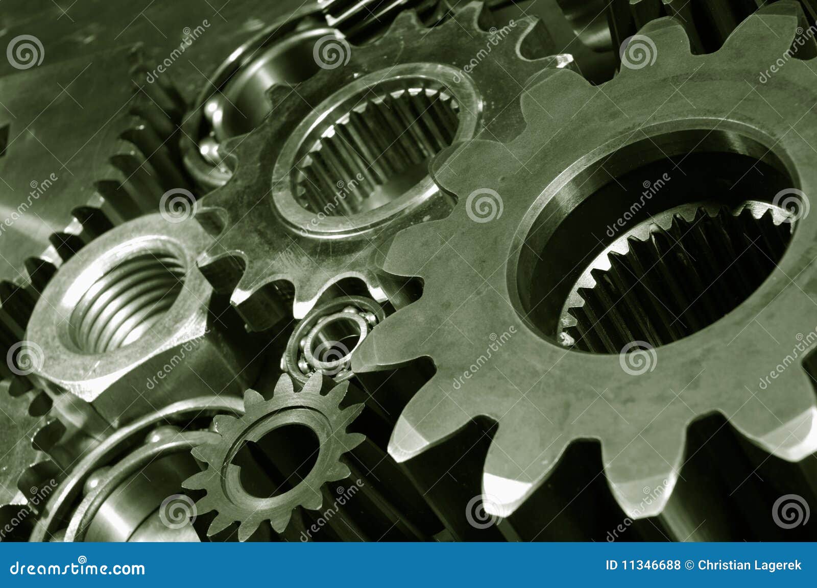 Titanium gear machinery stock photo. Image of industrial - 11346688