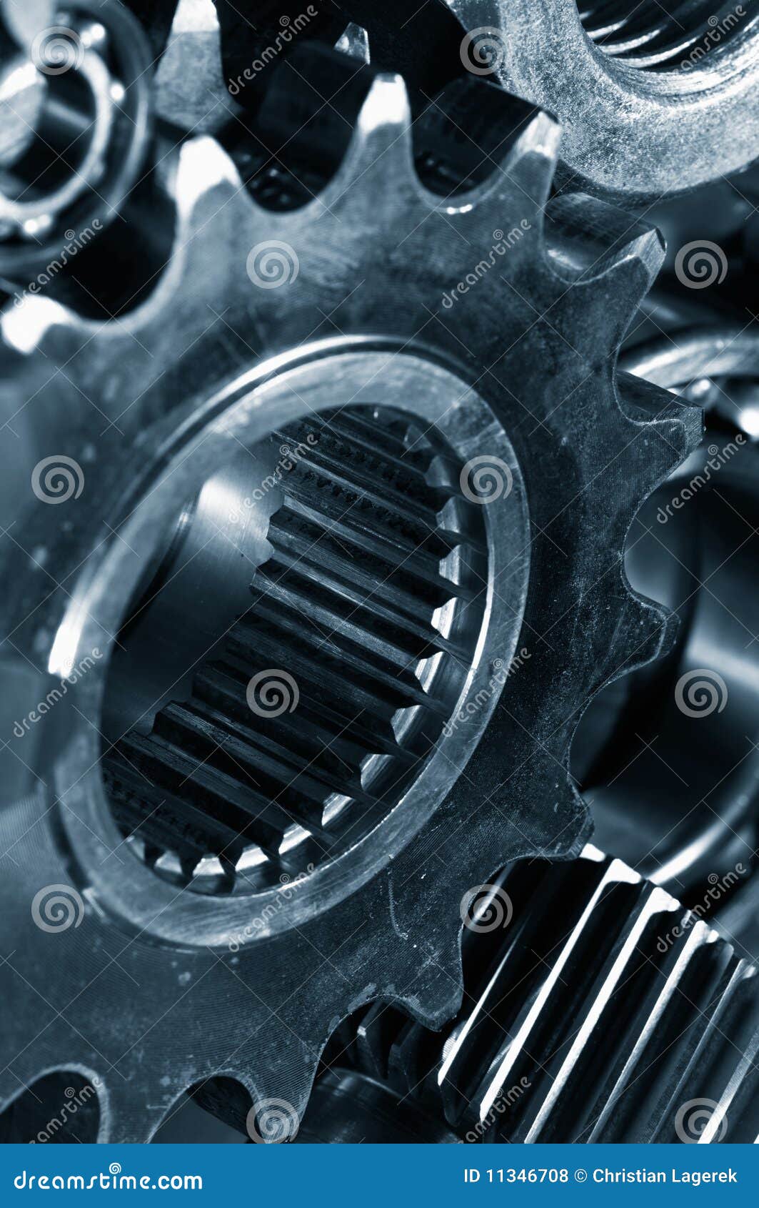 Titanium gear machinery stock photo. Image of pinion - 11346708