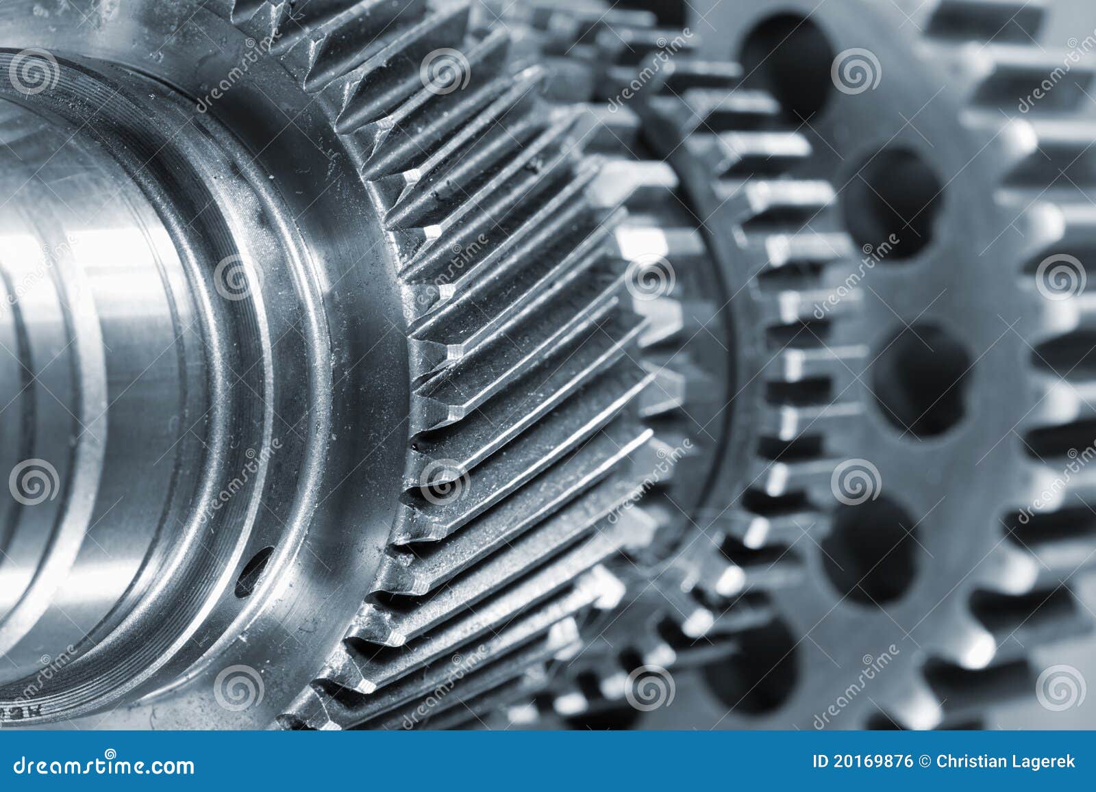 Titanium Gear Mirrored In Aluminum Stock Photo | CartoonDealer.com ...
