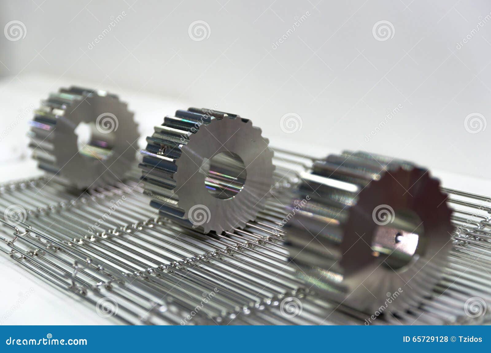 Titanium Gears Machine Equipment Engineering Stock Photo - Image of ...