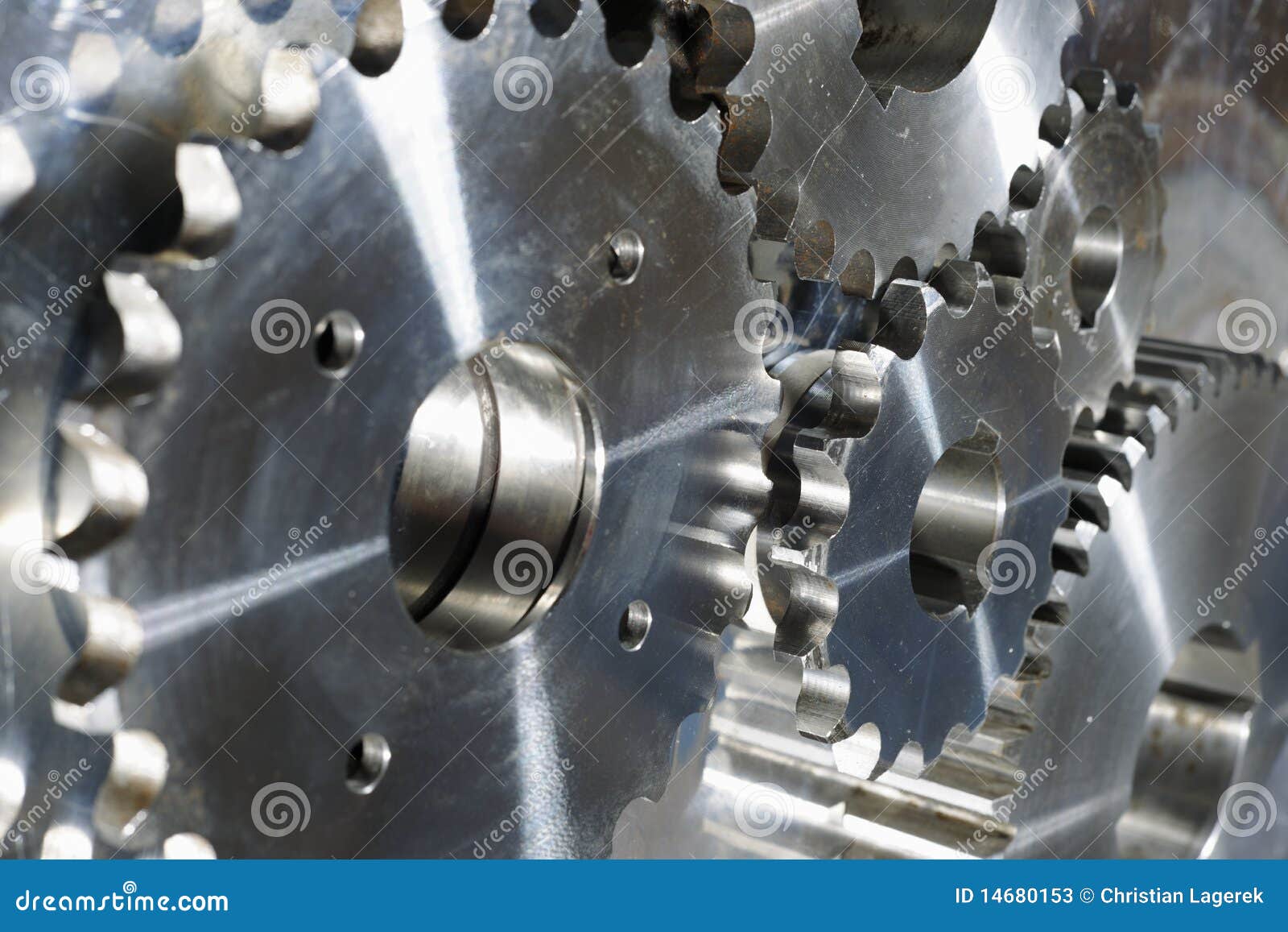 Titanium gears machinery stock image. Image of parts - 14680153