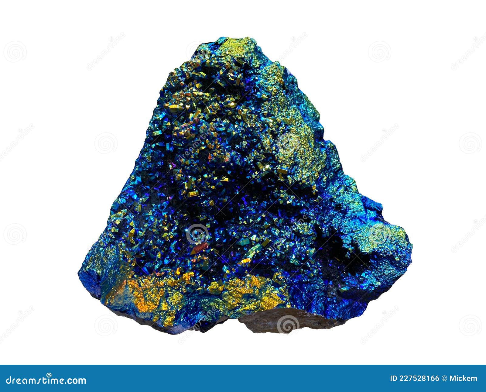 Titanium Geode Isolated Closeup Studio on White Stock Photo - Image of ...