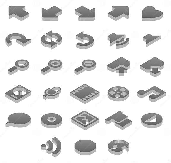 Titanium icons Extras editorial stock photo. Illustration of brushed ...