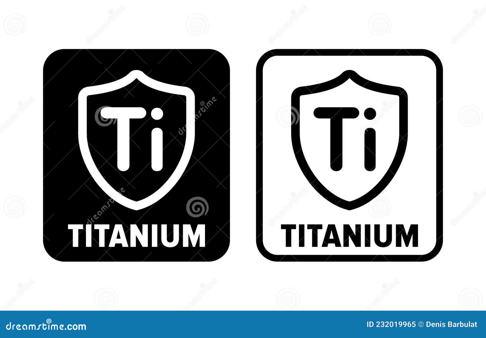 Titanium Material Vector Information Sign Stock Vector - Illustration ...