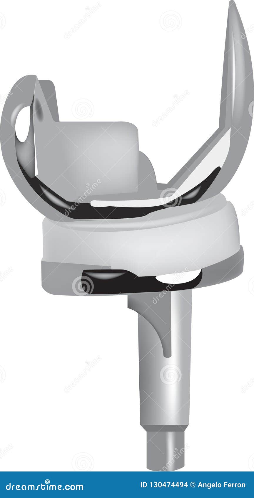 Knee And Titanium Hinge Joint Royalty-Free Stock Image | CartoonDealer ...