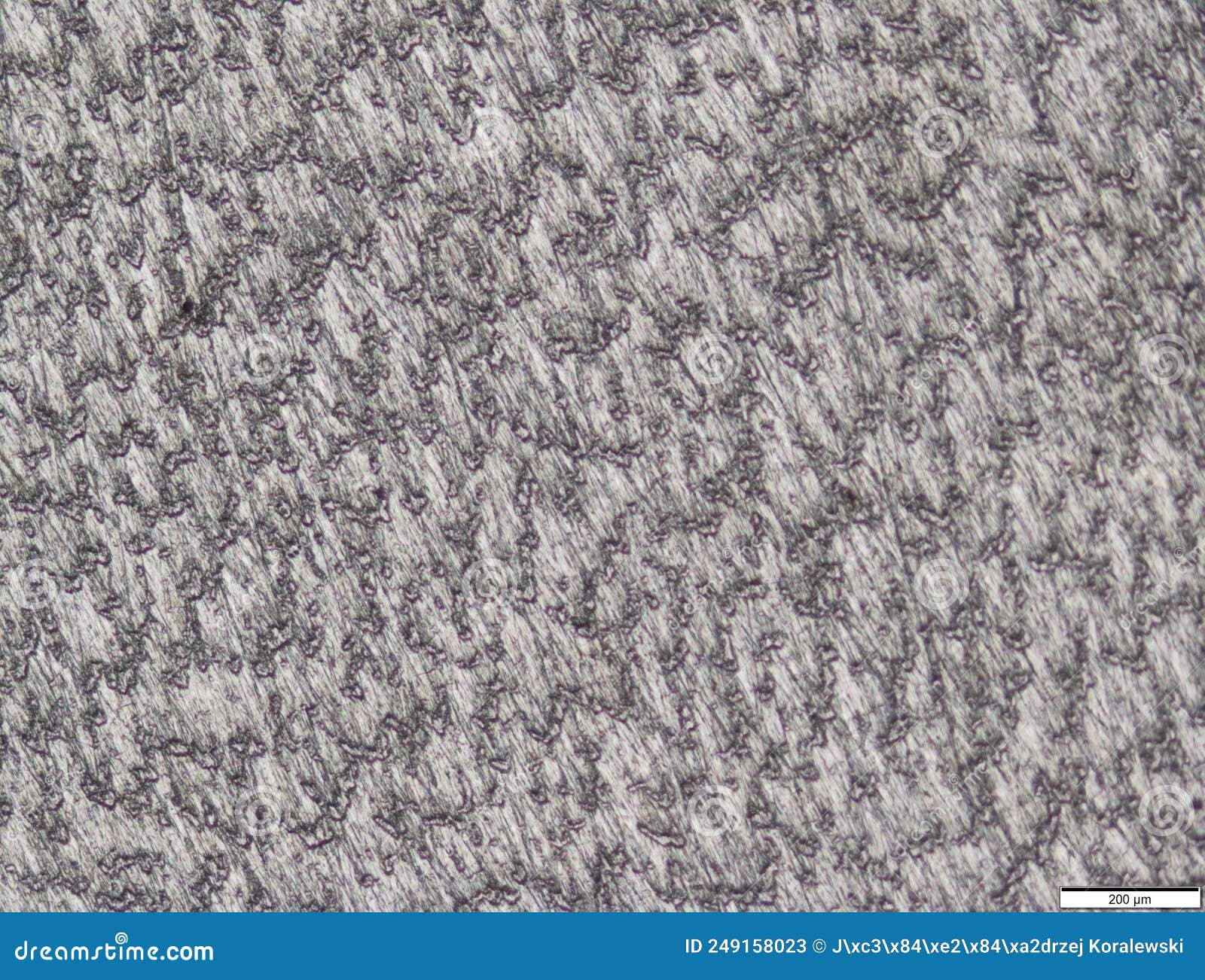 Titanium Surface Under the Microscope. Stock Image - Image of ...