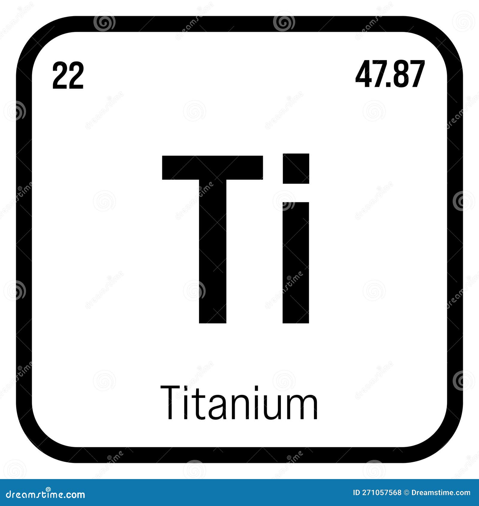 Titanium, Ti, Periodic Table Element Stock Vector - Illustration of ... Titanium, Ti, Periodic Table Element Stock Vector - Illustration of ...