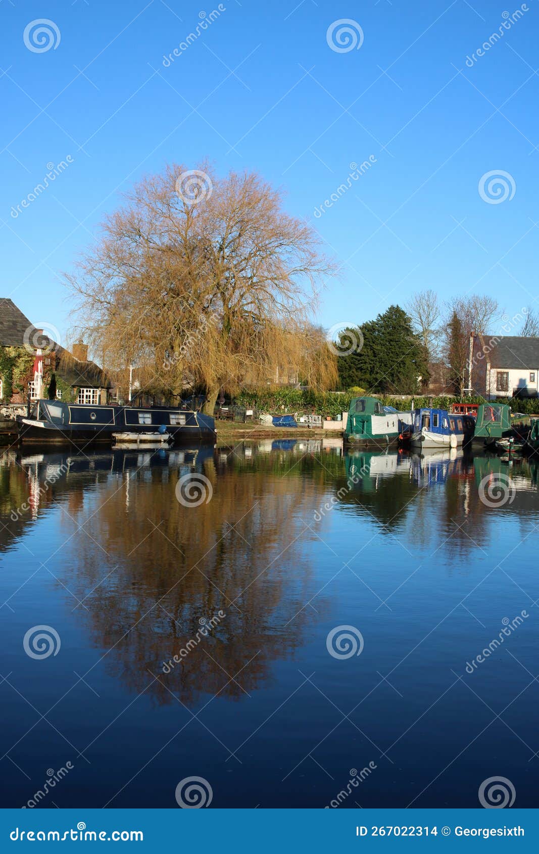 Tithe Barn Canal Basin, Lancaster Canal, Garstang Stock Photo - Image ...