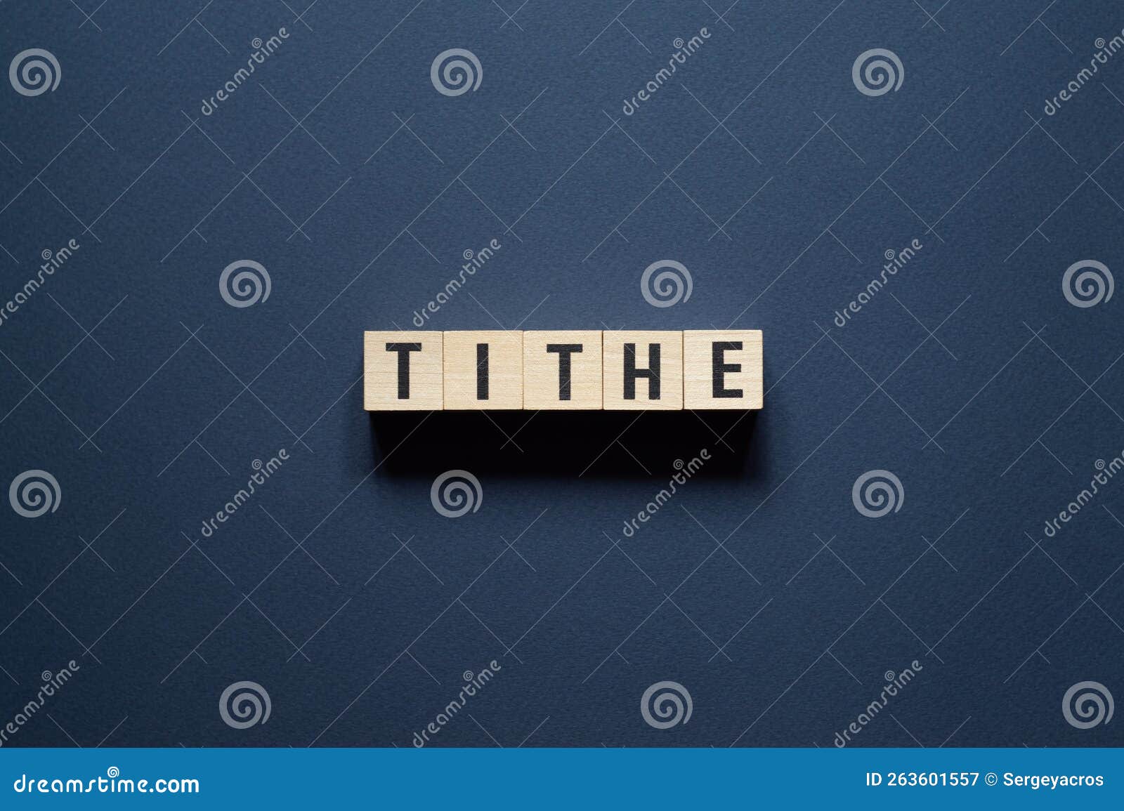 Tithe Concept Wooden Letterpress Theme Royalty-Free Stock Image ...