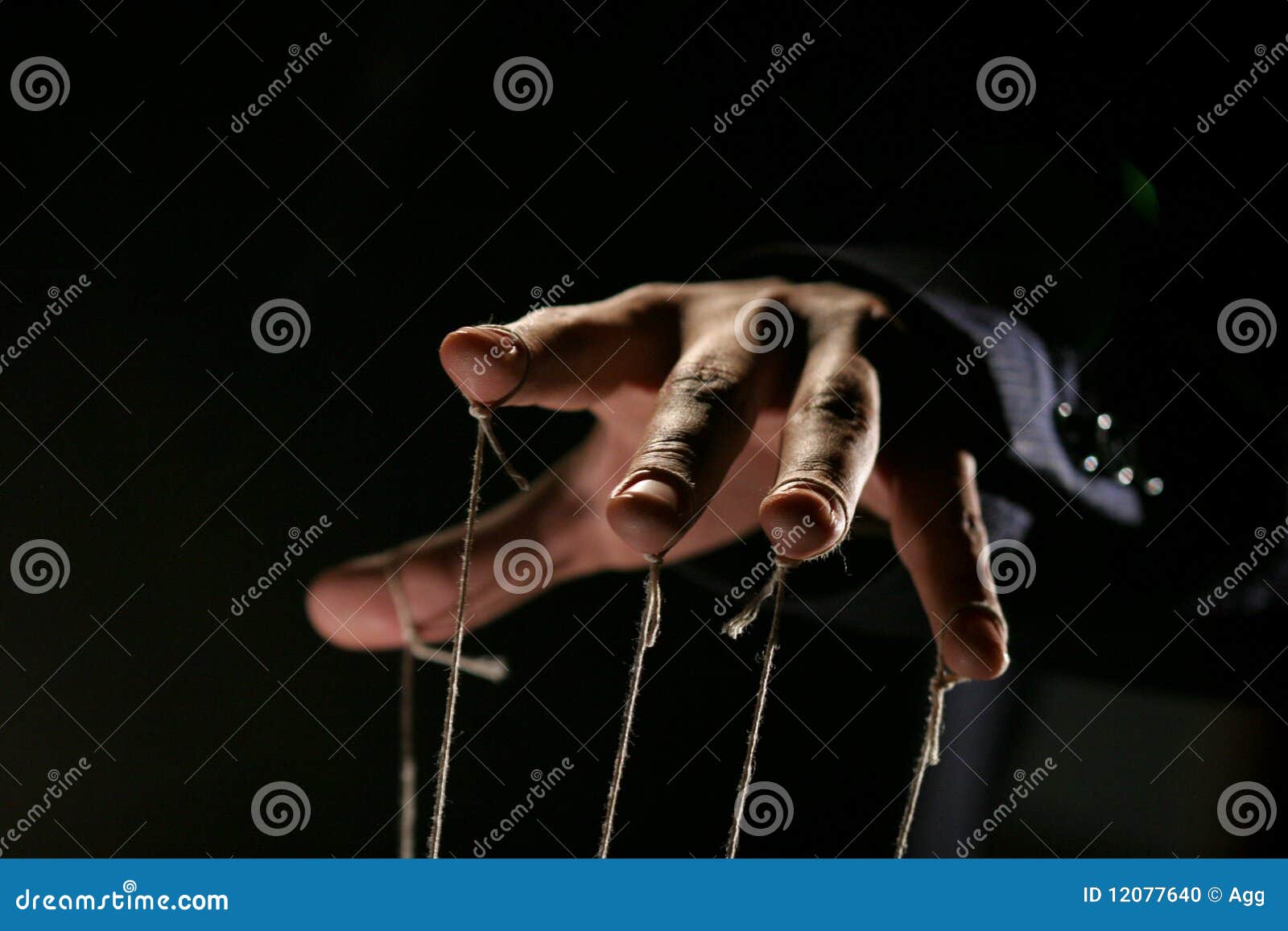 Titiritero foto de archivo. Imagen de mano, cuerda, dedo - 12077640