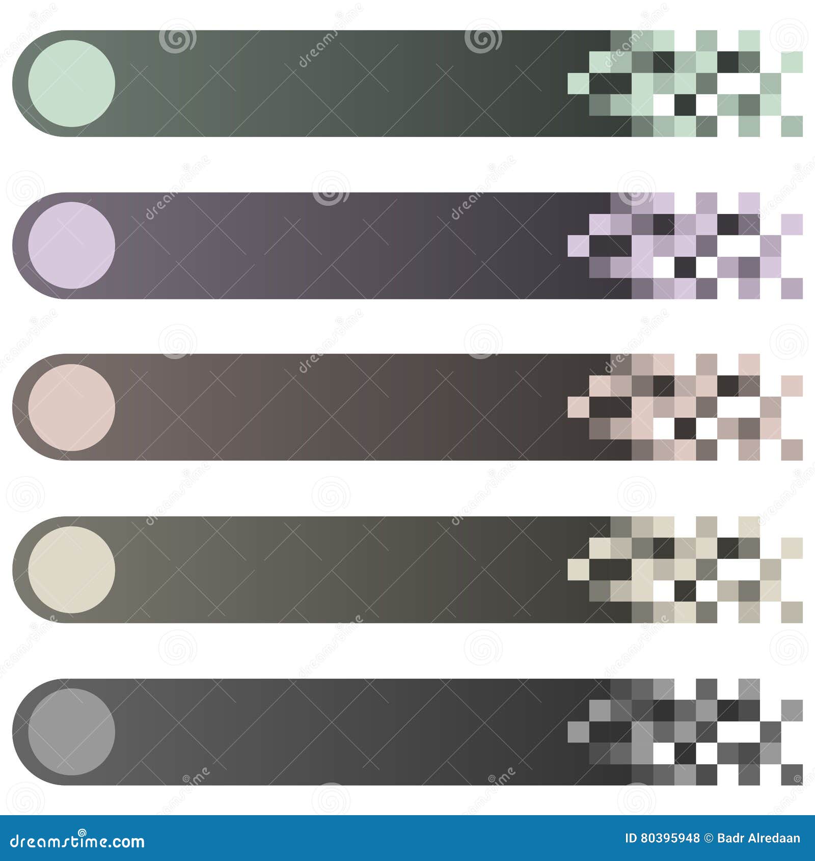 Title Bar Banners - Vector Illustration Stock Vector - Illustration of ...