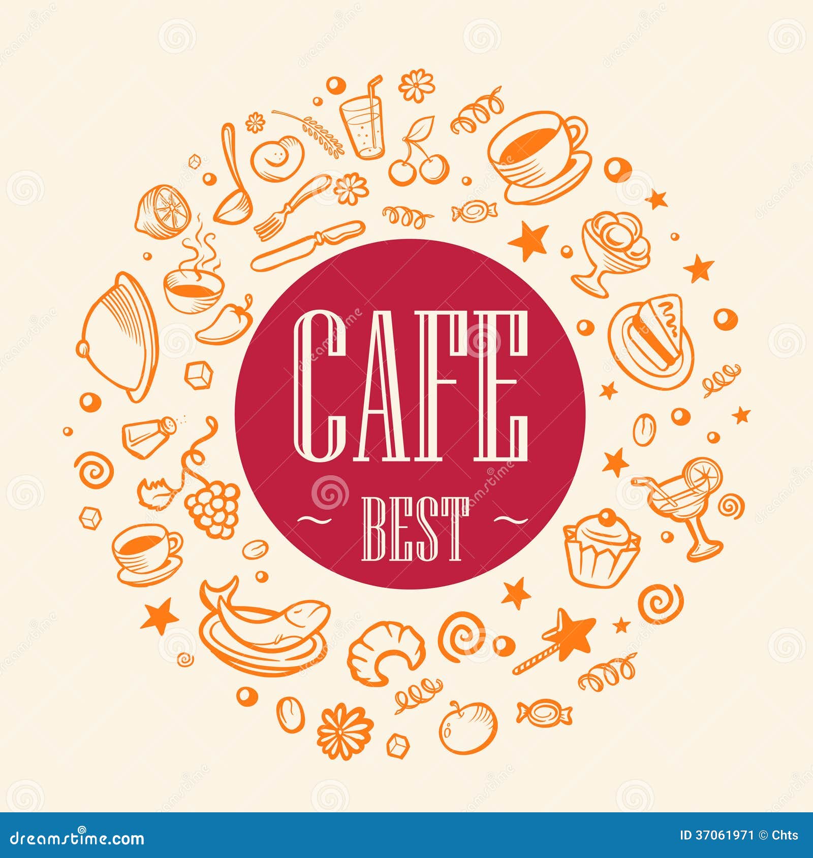 Title best cafe stock illustration. Illustration of decoration - 37061971