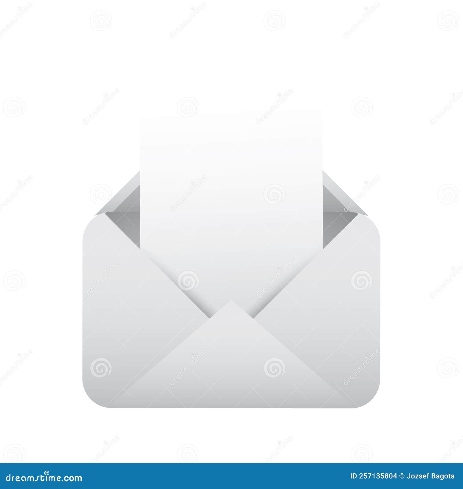 Title: Blank White Paper in an Envelope - Mail, E-Mail, Message Arrival ...