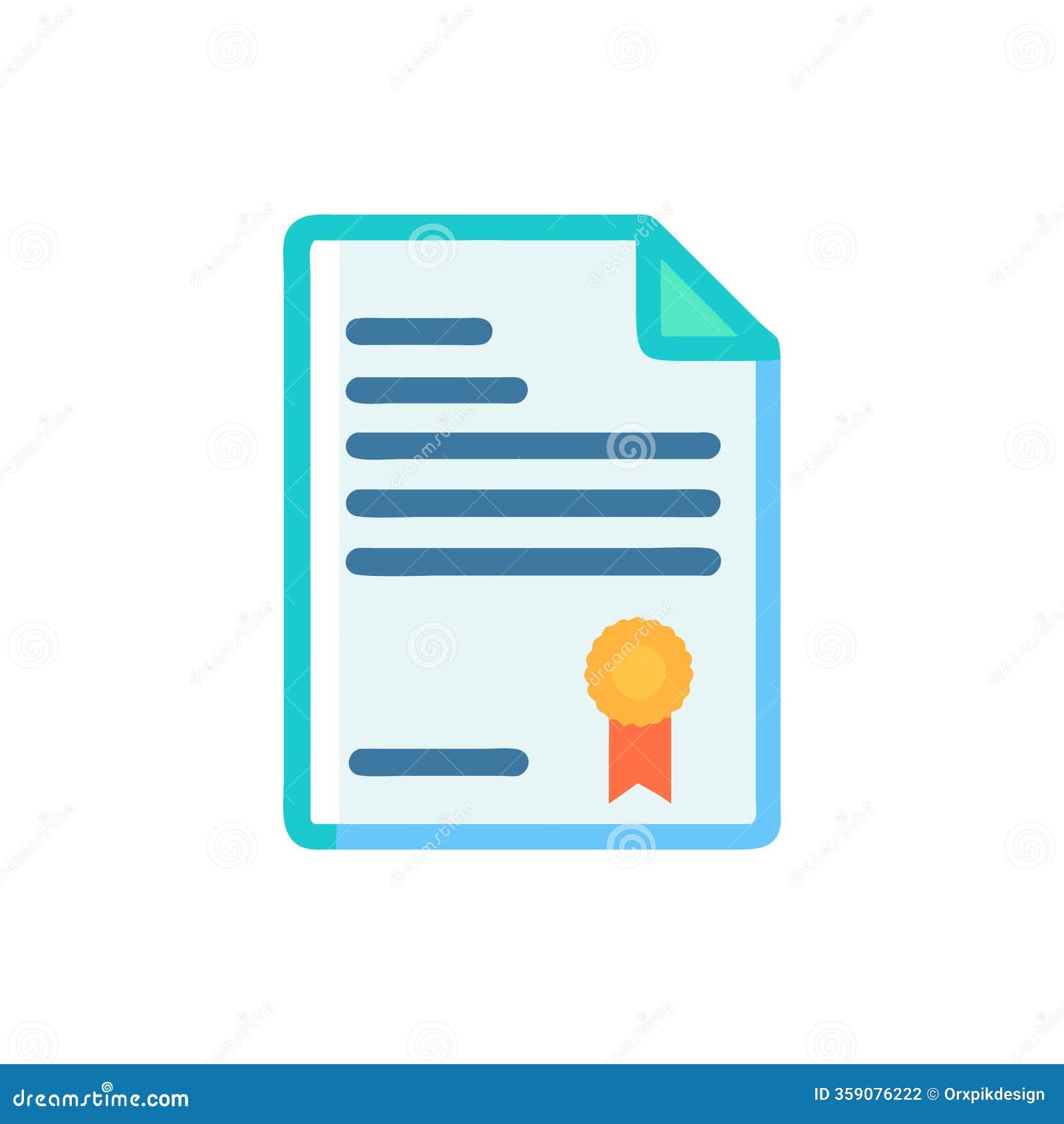 Title Deed Icon for Legal Rights Stock Illustration - Illustration of ...