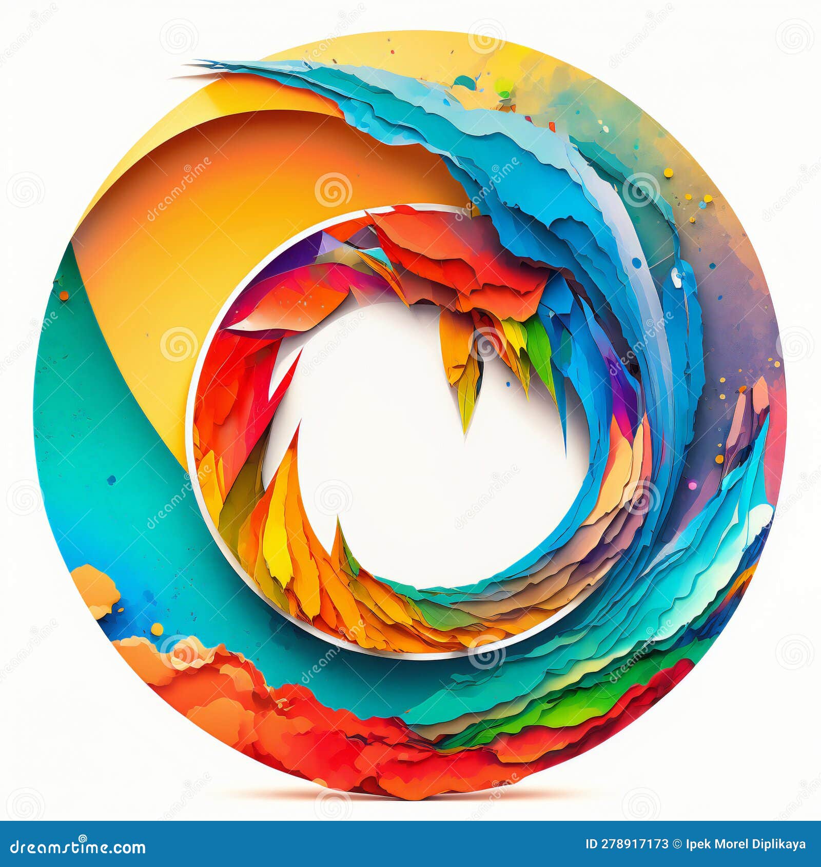 Title: Dynamic Circular Logo Designs: Bold and Colorful Illustrations ...