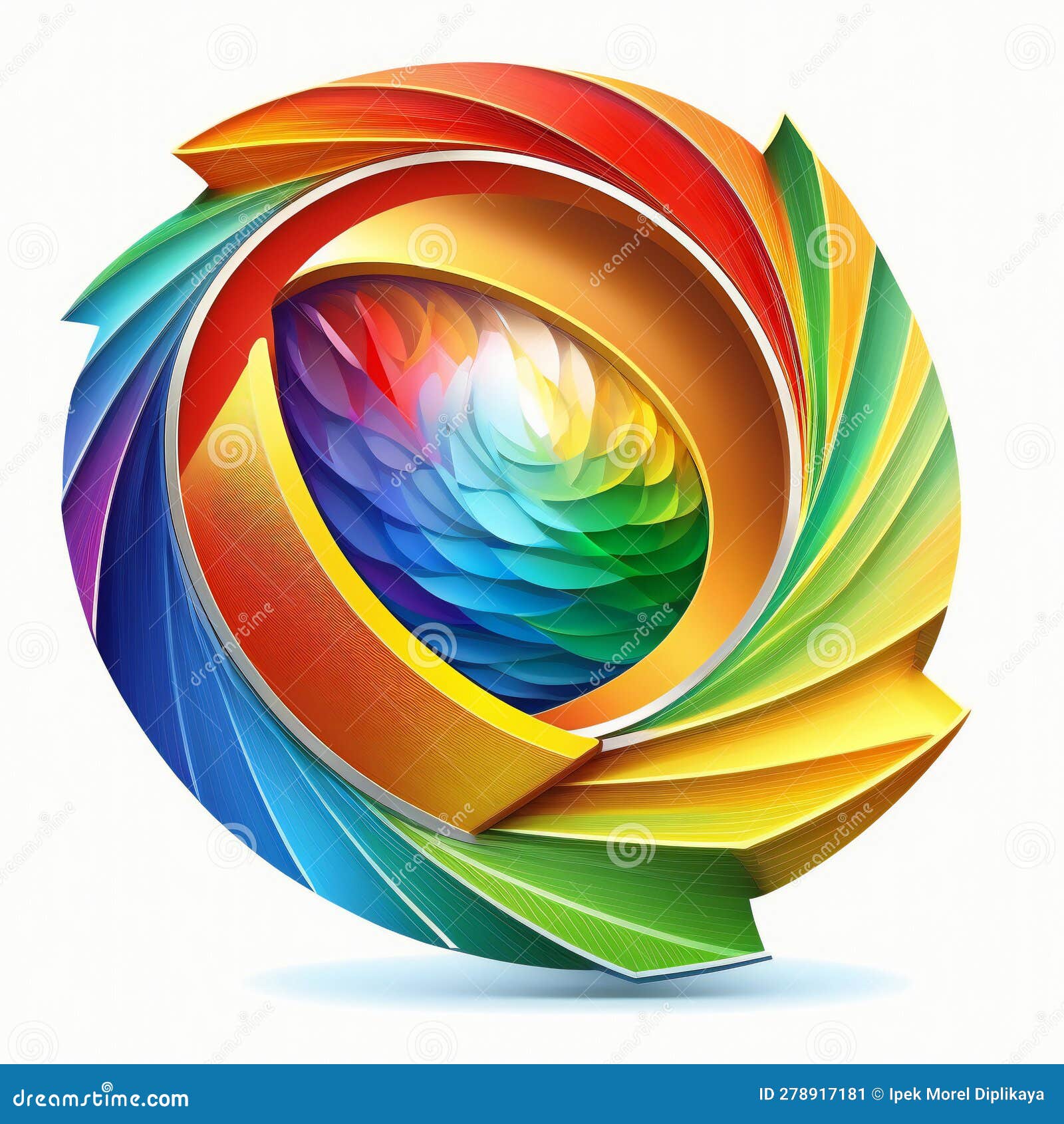 Title: Dynamic Circular Logo Designs: Bold and Colorful Illustrations ...
