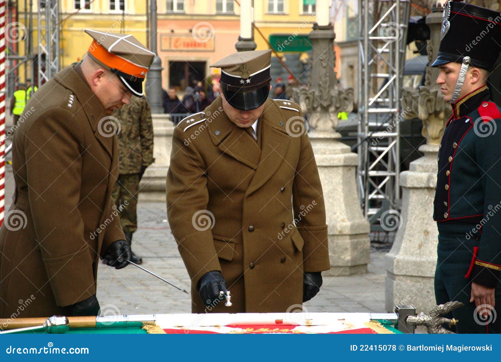 Title put here editorial stock photo. Image of officers - 22415078