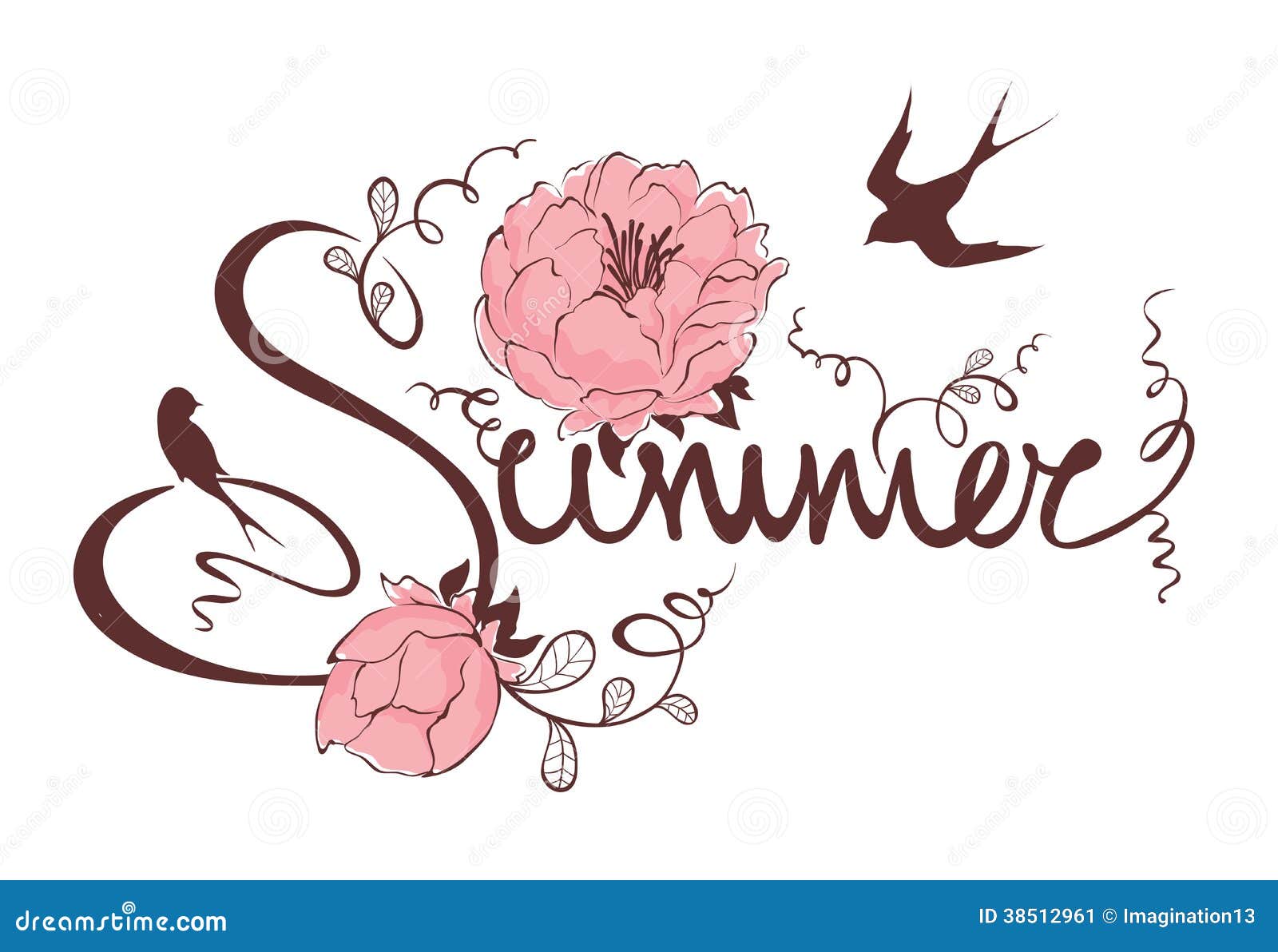 Title - Summer stock vector. Illustration of decoration - 38512961