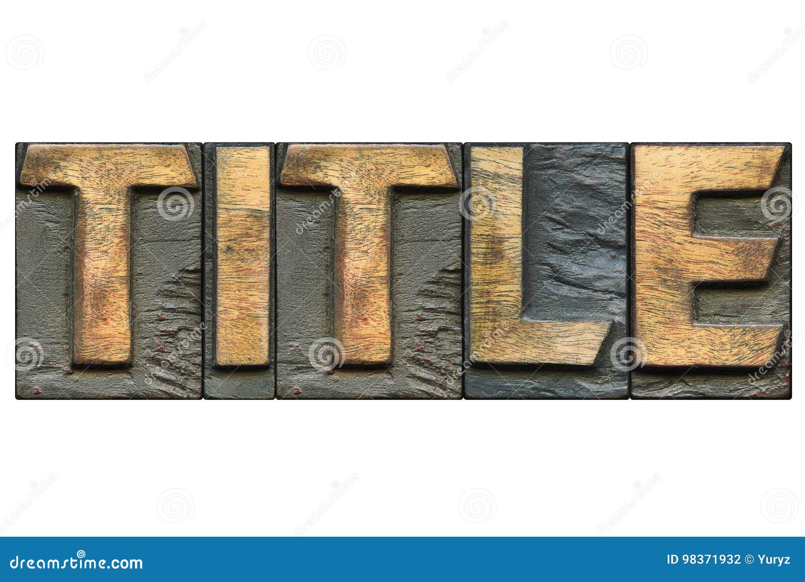 Title word isolated stock photo. Image of rank, retro - 98371932